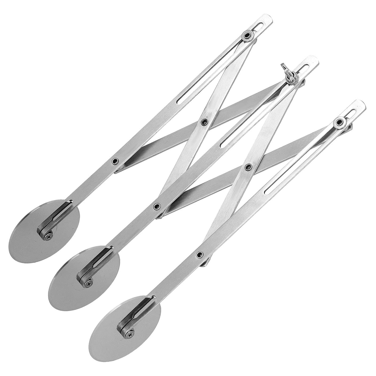 Zhouqiannn Wheel Cutter Expandable Pizza Cutter Stainless Steel Dough ...