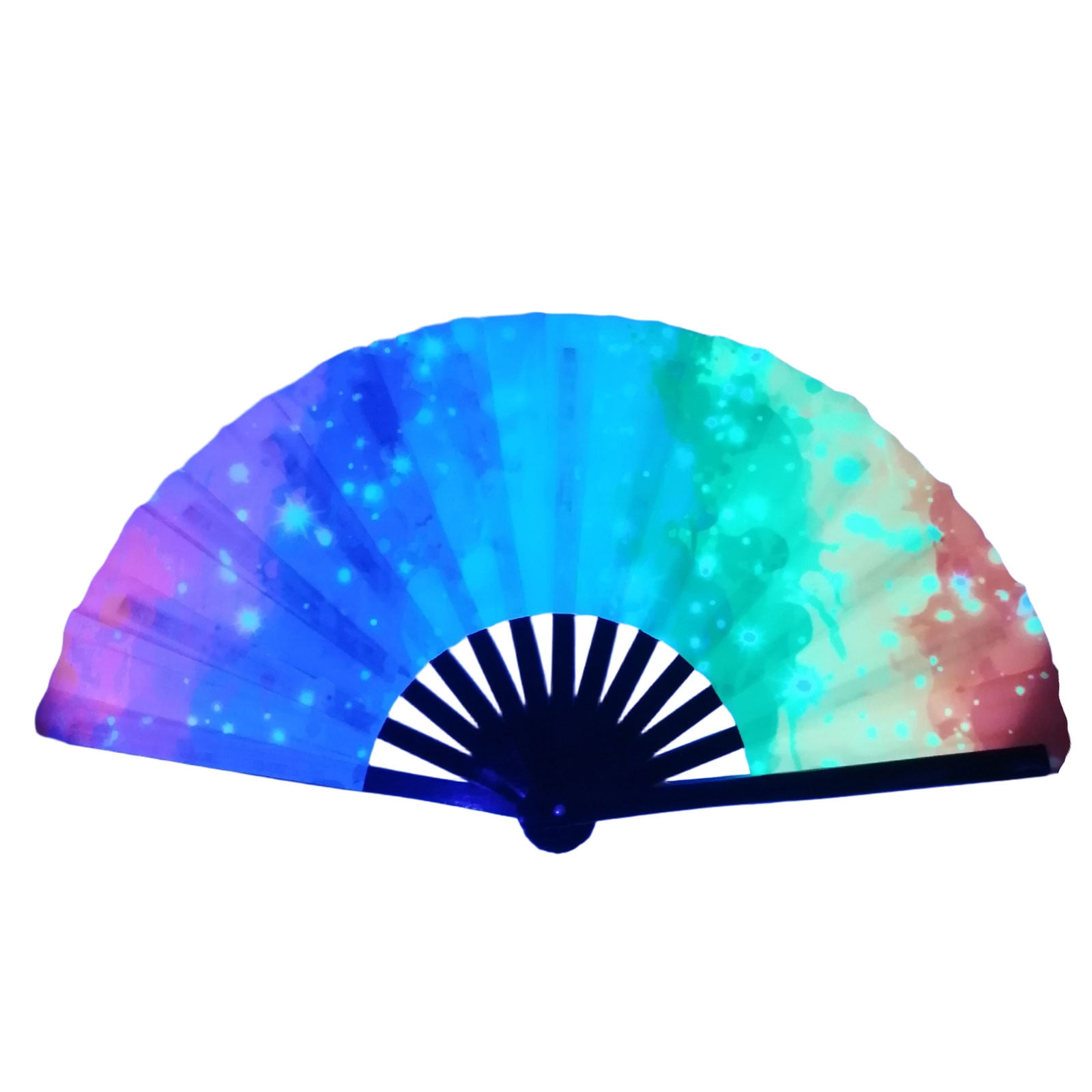 Zhourta 13Inch Chinese Folding Fans Line Dance Popping Fan Printing ...