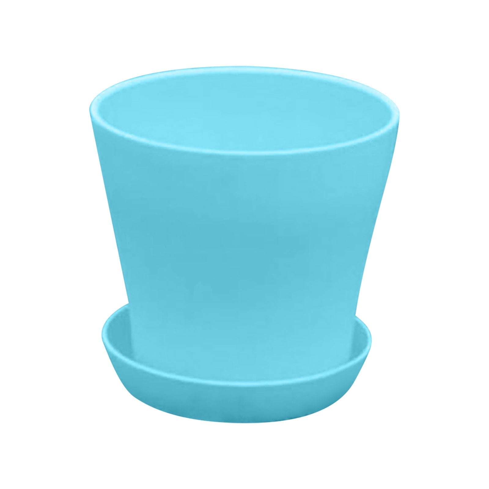 Zhourta 1PCS Colourful Flower Pot with Tray Thickened Seedlings Nursery ...