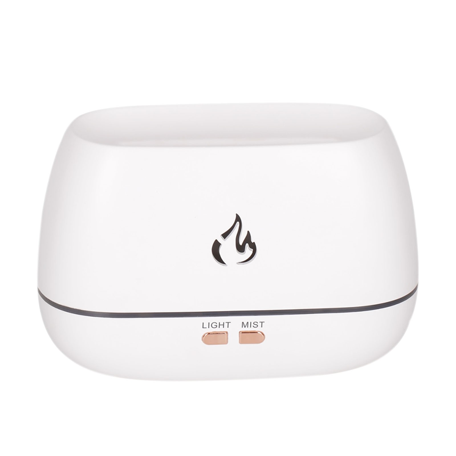 Zhourta 200ml Simulation Salt Stone Flame Essential Oil Humidifier ...