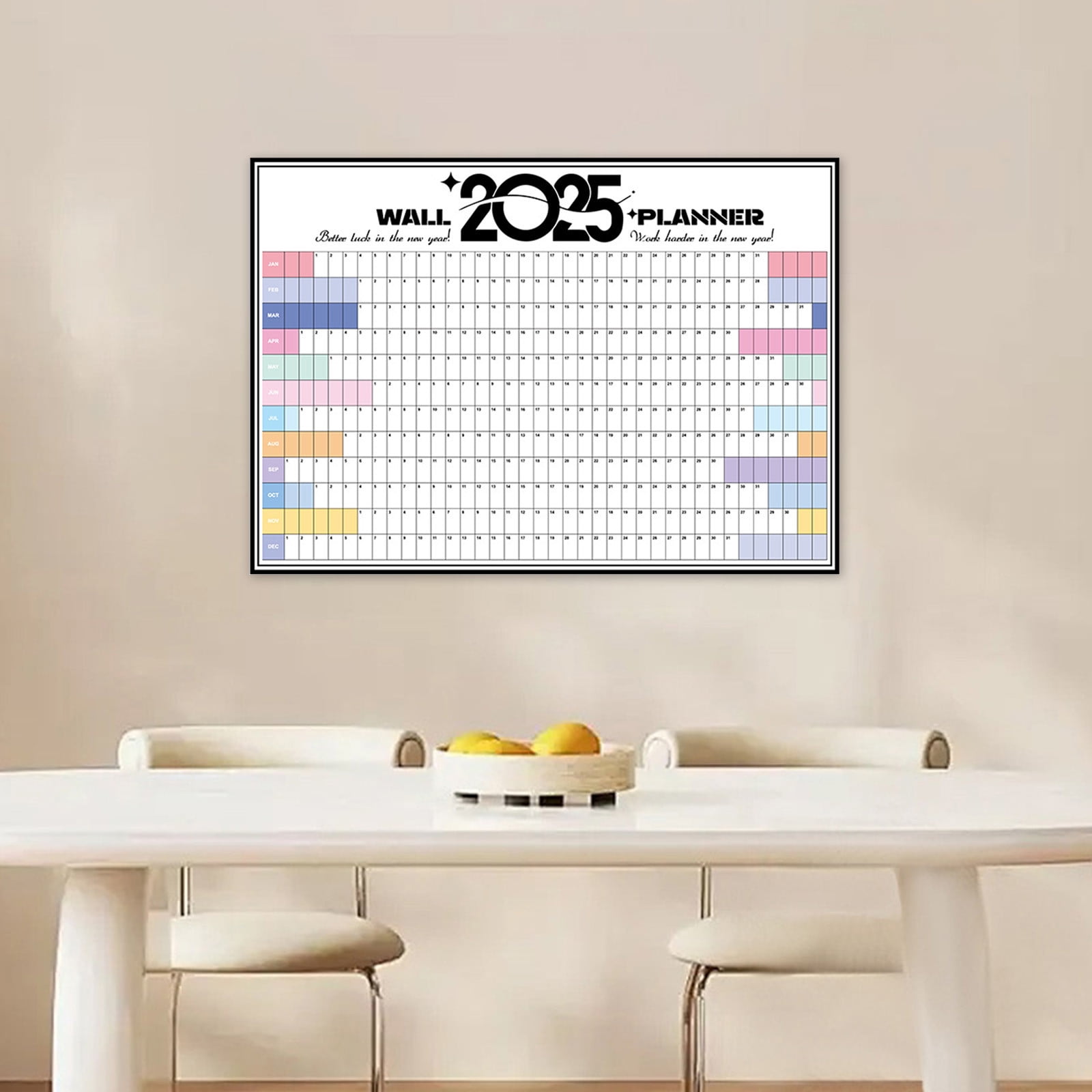 Zhourta 2025 Calendar Planner Full Year Schedule Monthly Hanging Wall ...