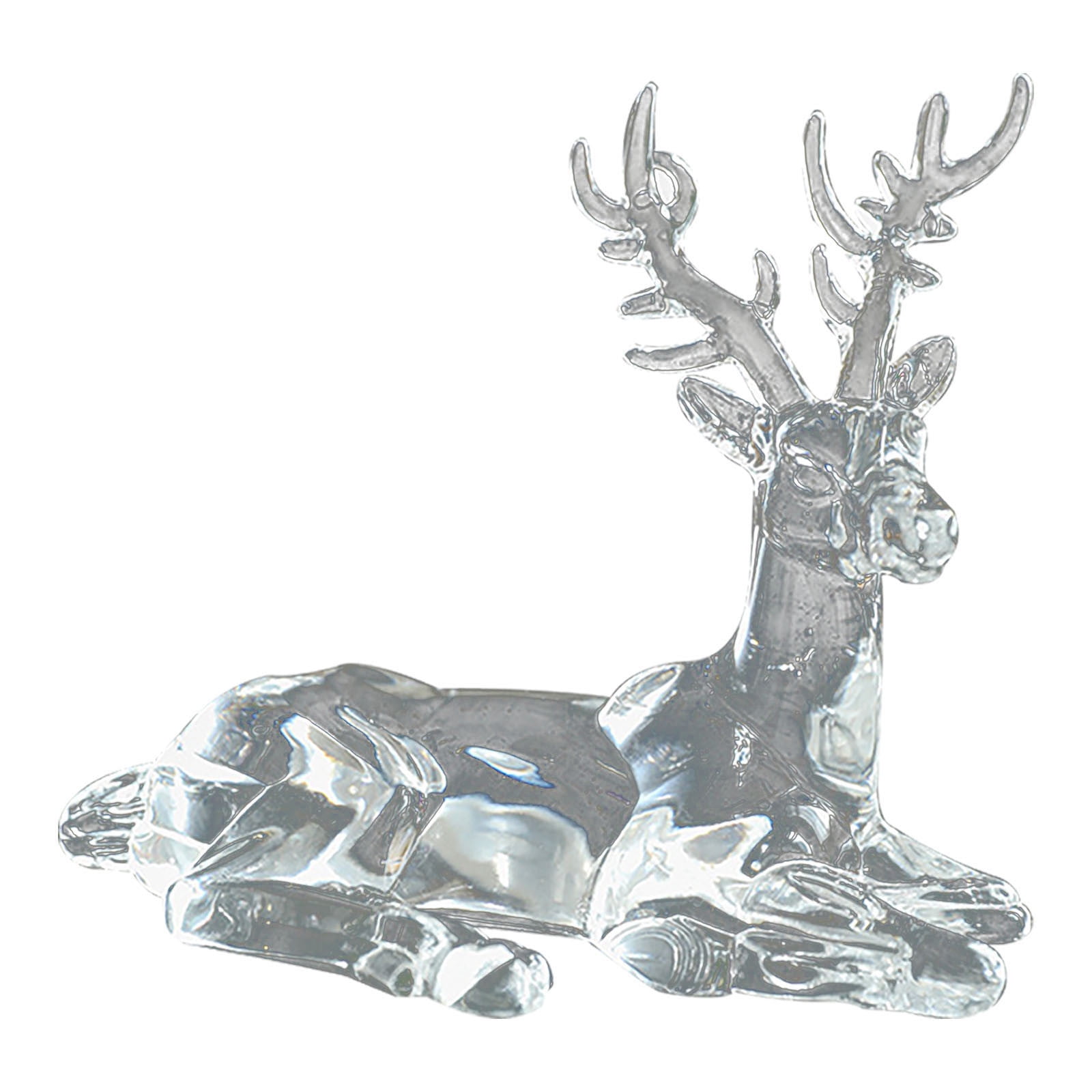 Zhourta Christmas Transparent Acrylic Reindeer Decoration Beautiful ...