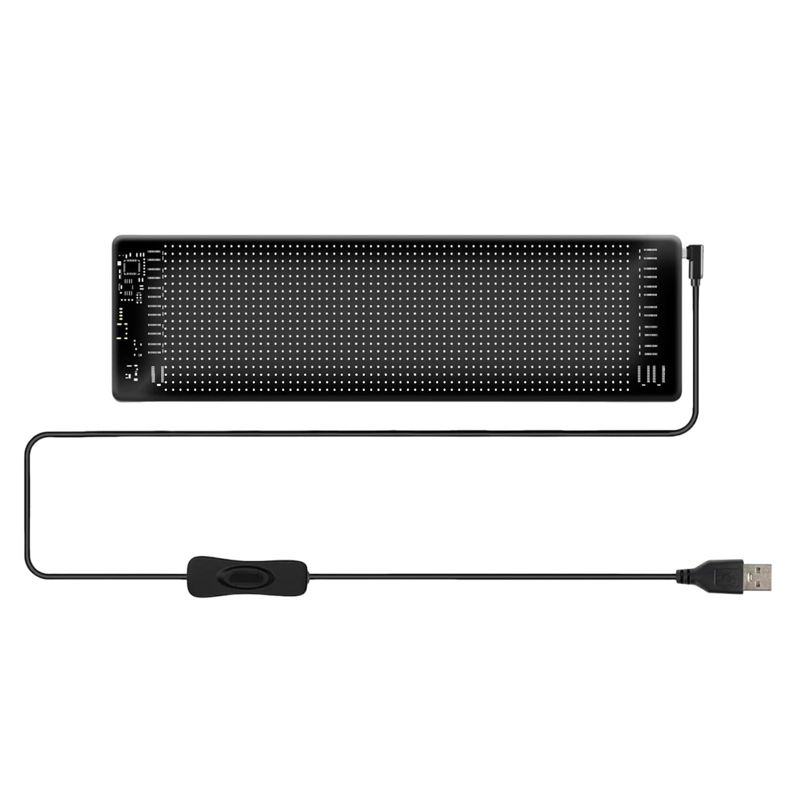 Zhourta Flexible LED Car Display Programmable LED Matrix Panel USB 5V ...