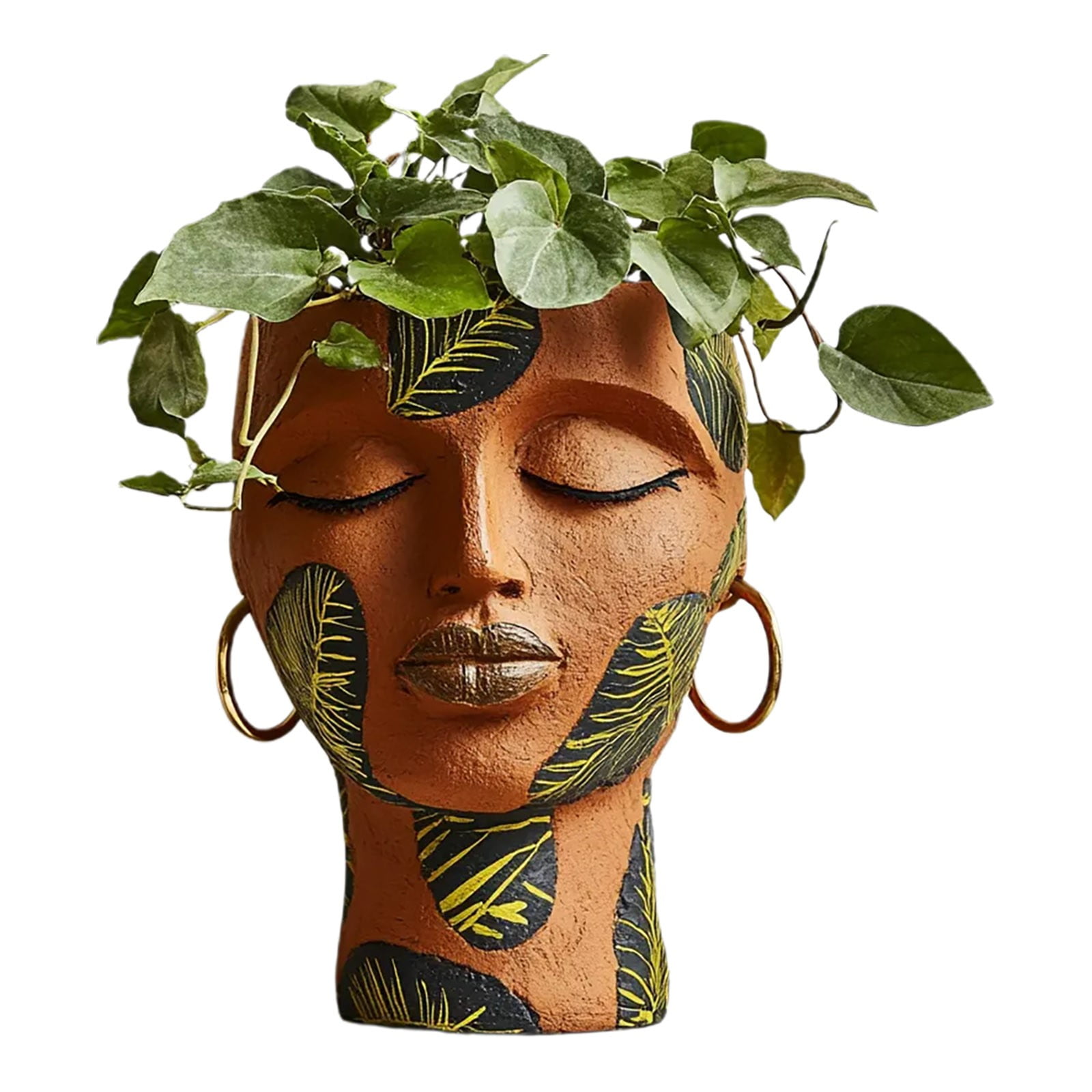 Zhourta Funny Flower Pots Goddess Deity Flower Pot Planting Pottery ...