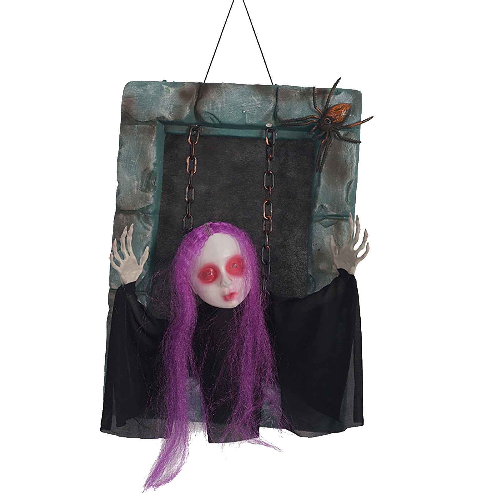 Zhourta Halloween Tombstone Decor with Motion Sensor LED Lights ...