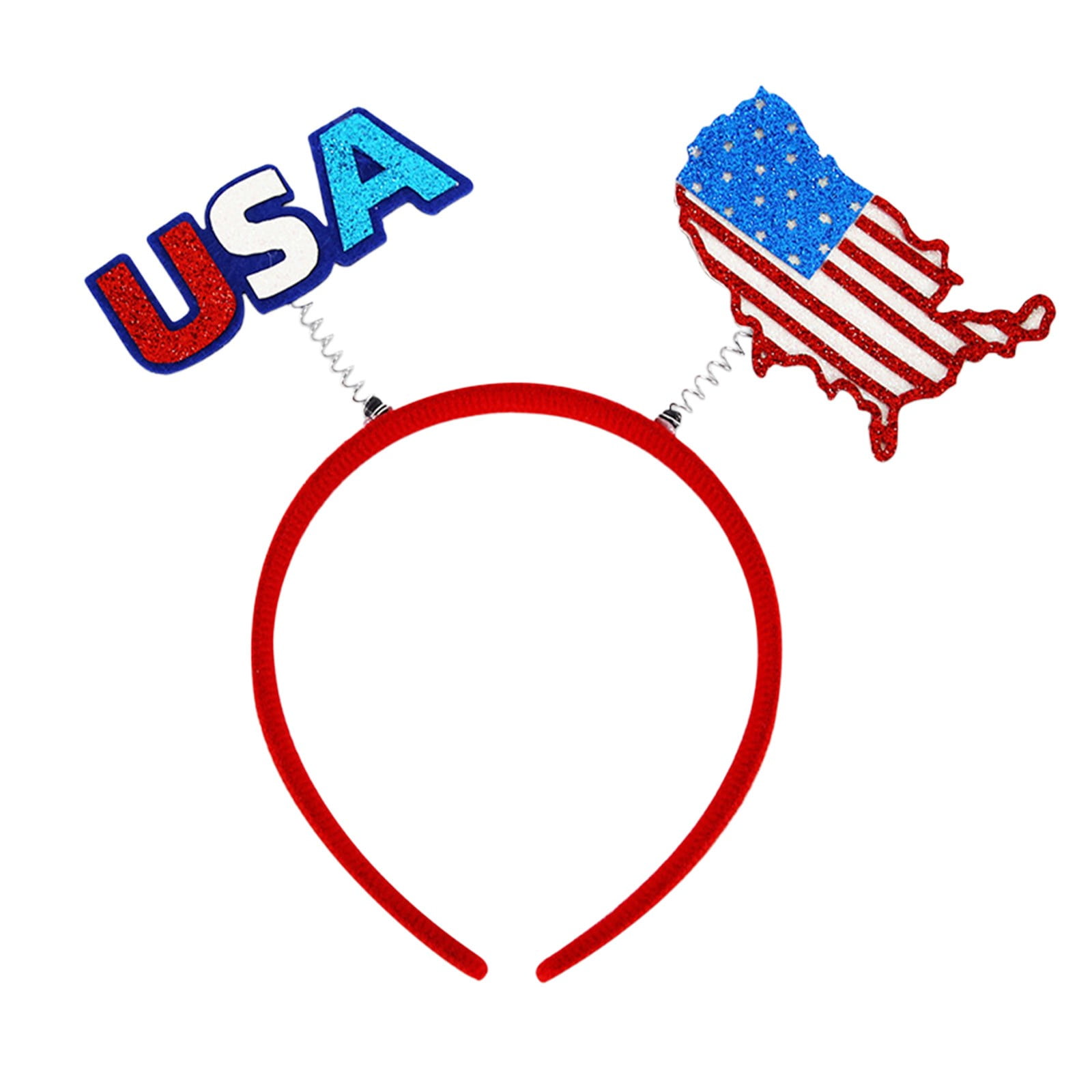 Zhourta Independence Day Hairband Colour Stripe Headbands USA Flag ...