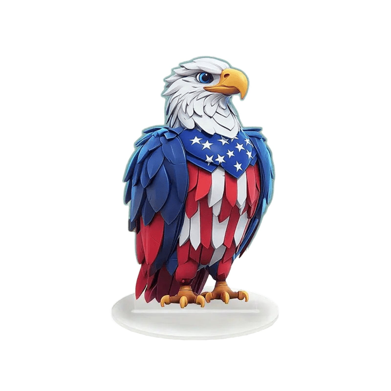 Zhourta Patriotic Eagle Ornament 2D Acrylic Decoration Home Living Room ...