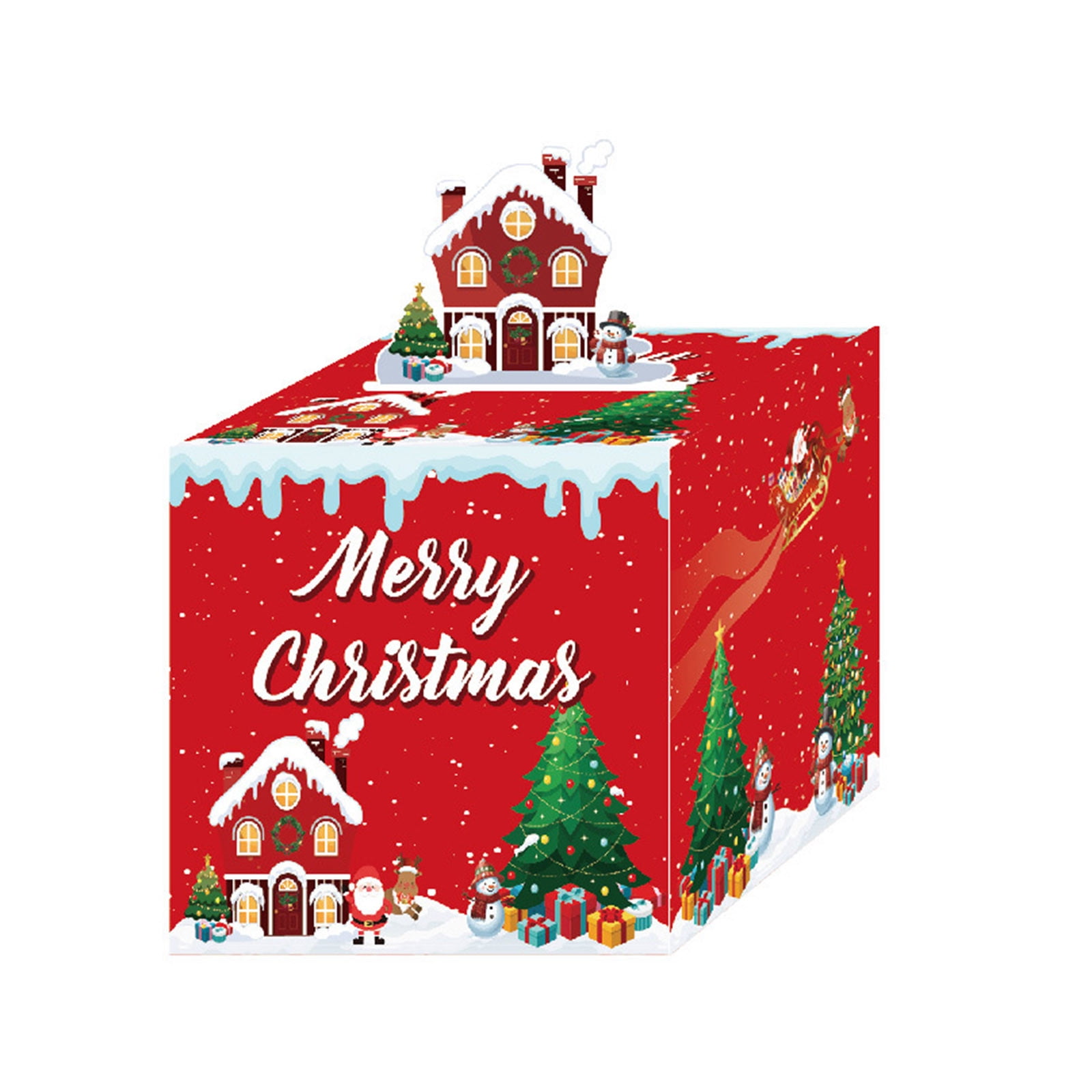 Zhourta Red Christmas Money Box for Holiday Party Decorations and ...
