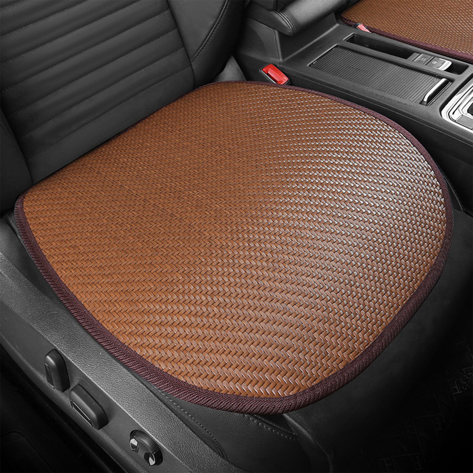 Zhourta Summer Cool Car Seat Cushion with Ice Rattan and Ice Silk Mesh ...