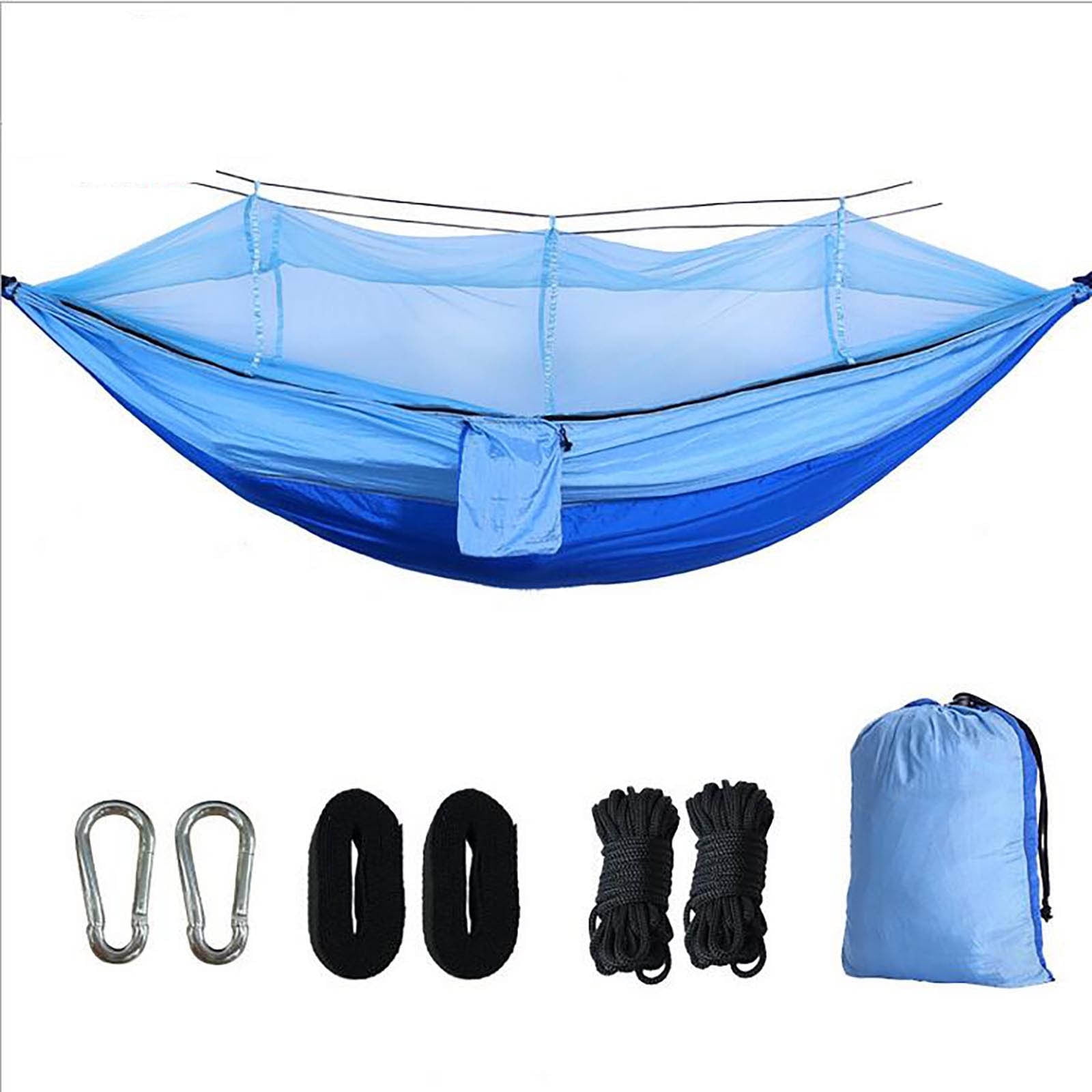 Zhourta Tree Hammocks 8.53×4.59FT Double Parachute Cloth Mosquito Proof ...