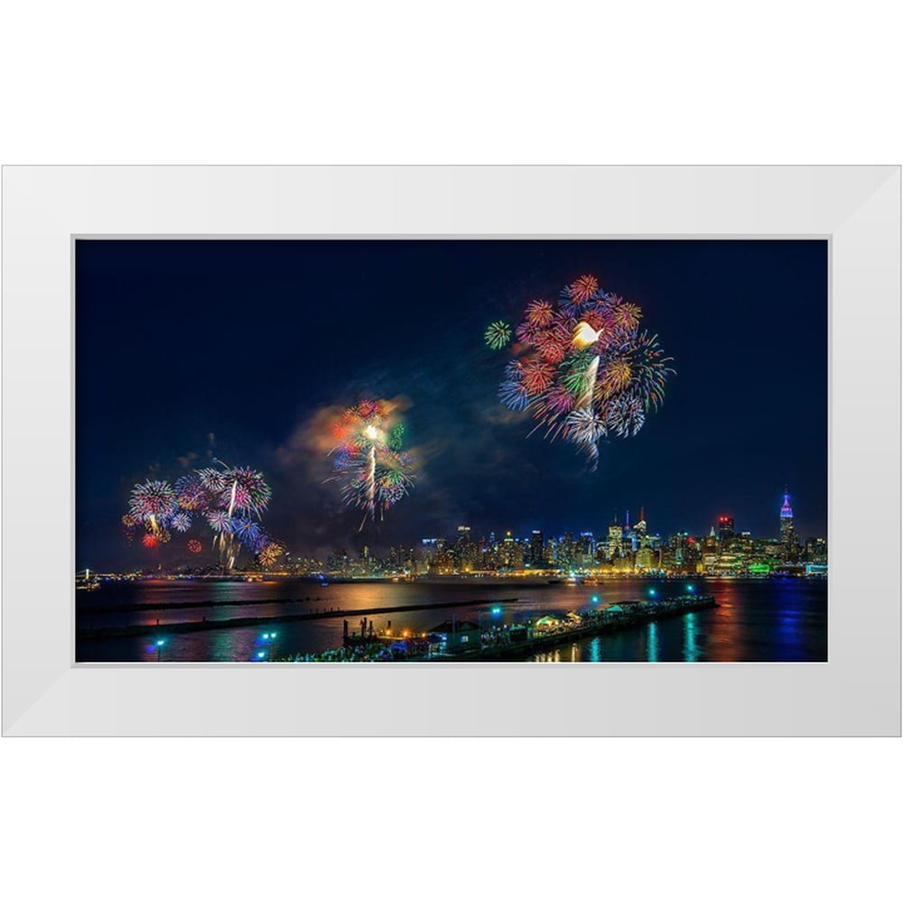 Zhu, Hua 18x12 White Modern Wood Framed Museum Art Print Titled ...