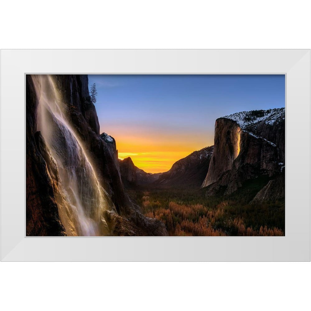 Zhu, Hua 24x17 White Modern Wood Framed Museum Art Print Titled ...