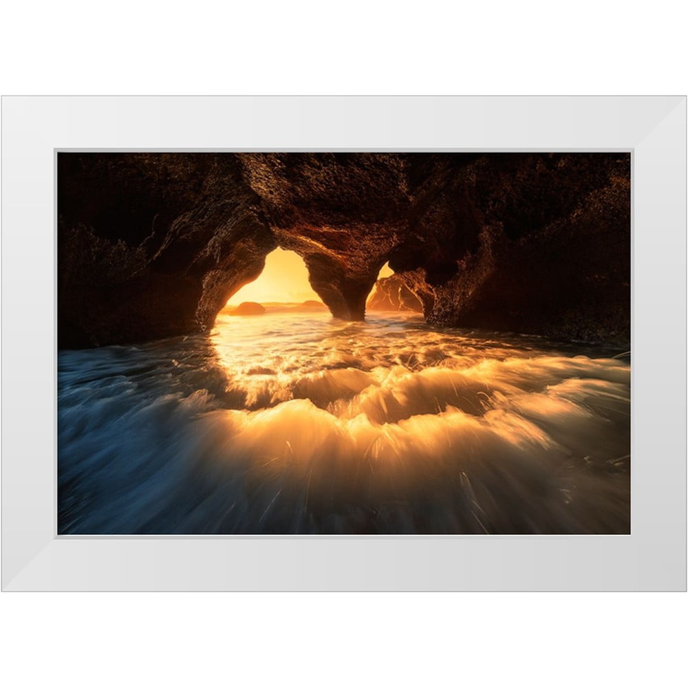 Zhu, Jingshu 32x23 White Modern Wood Framed Museum Art Print Titled ...