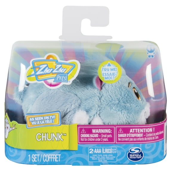 Zhu Zhu Pets - Chunk, Furry 4? Hamster Toy with Sound and Movement ...