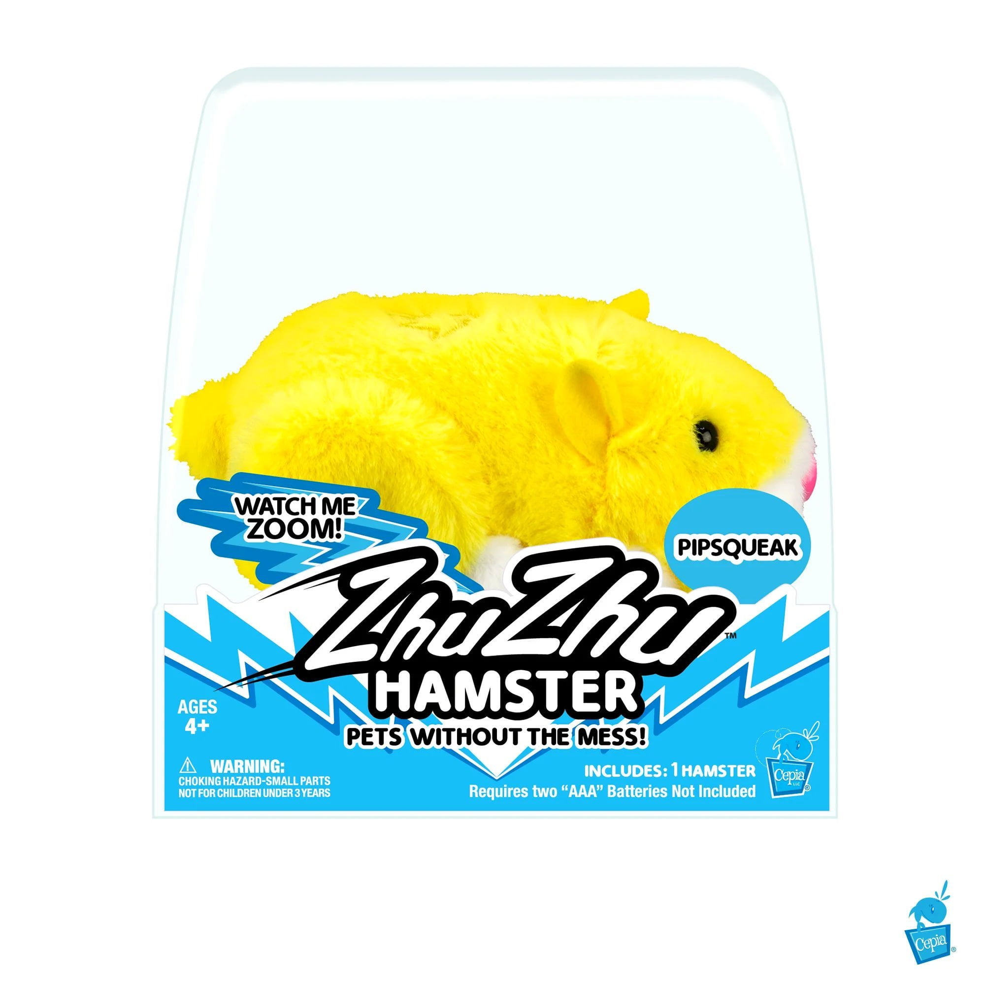 Zhu Zhu Pets Electronic Hamster Pipsqueak, Fun Sounds, Moves, Kids ...
