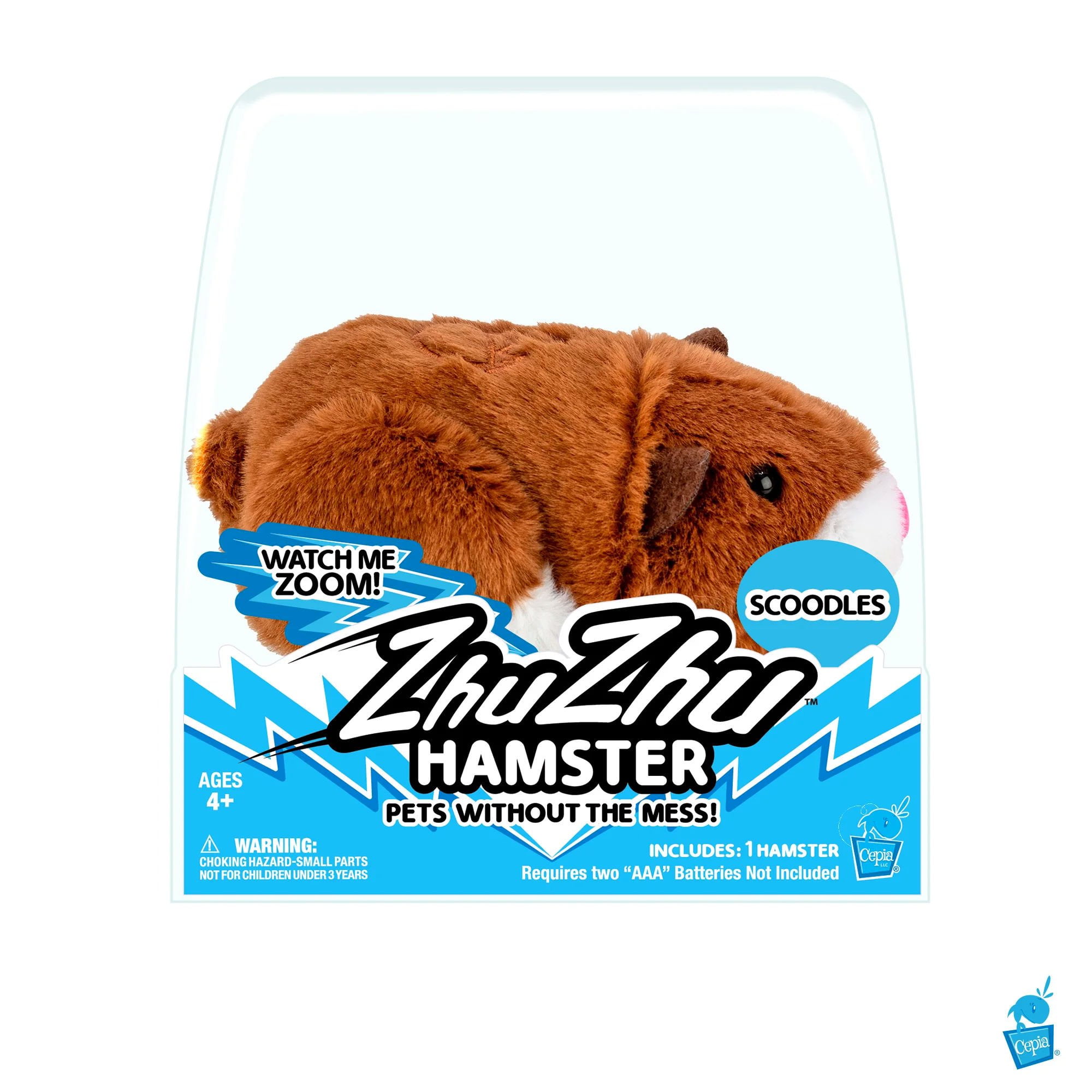 Zhu Zhu Pets Scoodles Electronic Hamster, Over 40 Sounds, Fun ...