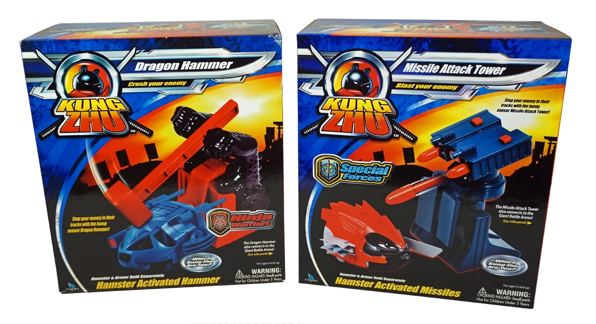 Zhu Zhu Pets - Set of 2 - Kung Zhu Special Forces Missile Attack Tower ...