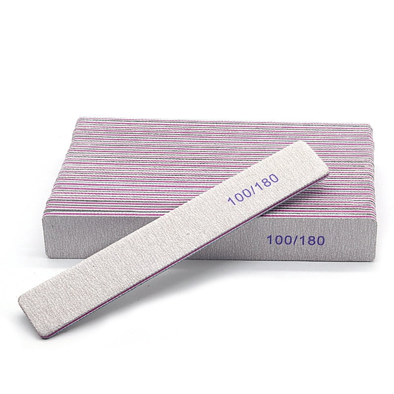 Zhu997 25 Count Nail Files for Natural Nails 320 Grit Fine Grit Nail ...