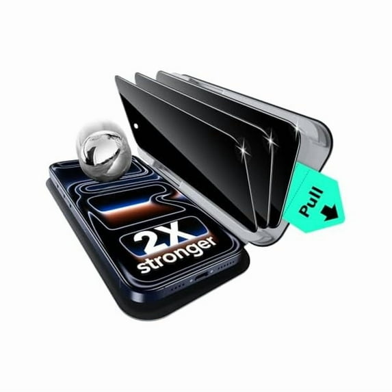 Zhu997 3 Pack for iPhone 17 Pro Max Privacy Screen Protector, Military ...