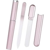 Zhu997 Glass Nail File and Buffer with Case, Crystal Fingernail Files ...