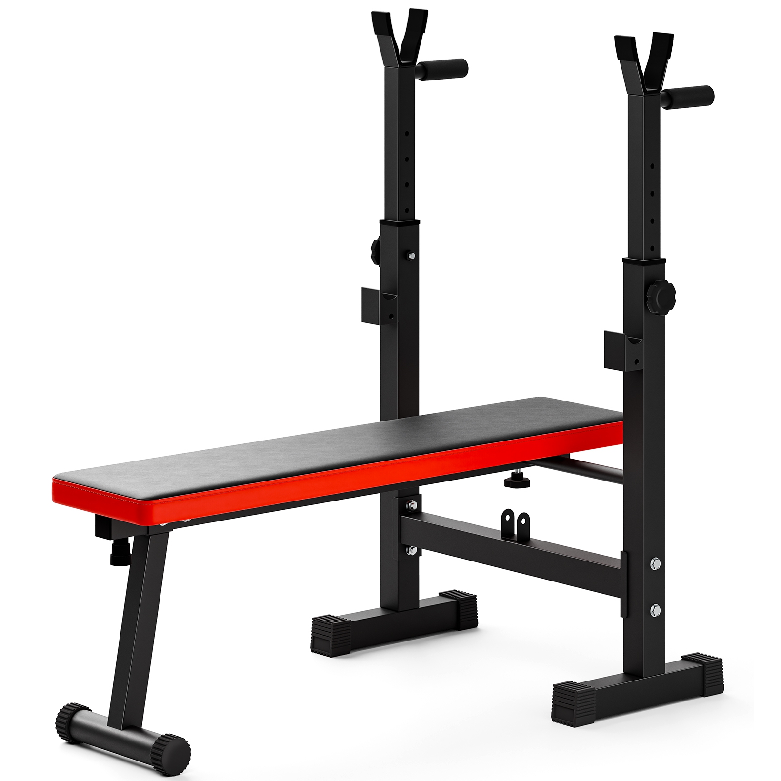 ZhuWa Bench Press Rack,Adjustable Weight Bench with Barbell Rack,Weight ...