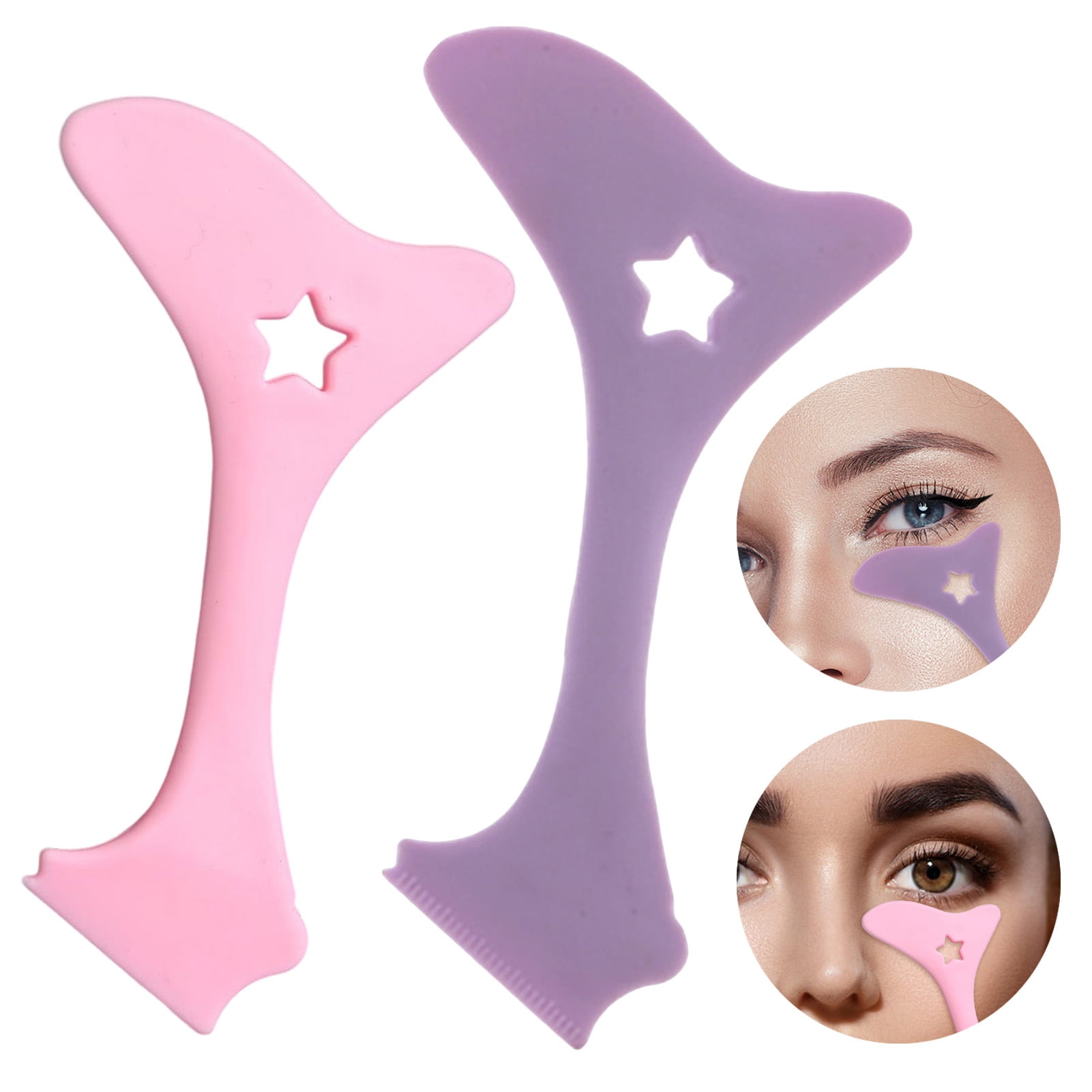 ZhuWa Clearance Eyeliner Stencil, Multi-function Silicone Eyeliner ...