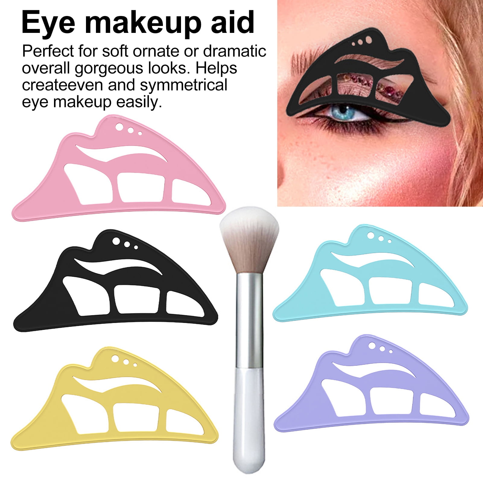 ZhuWa Clearance Eyeshadow Stencil, Eyeshadow Stencil Tool for Beginners ...