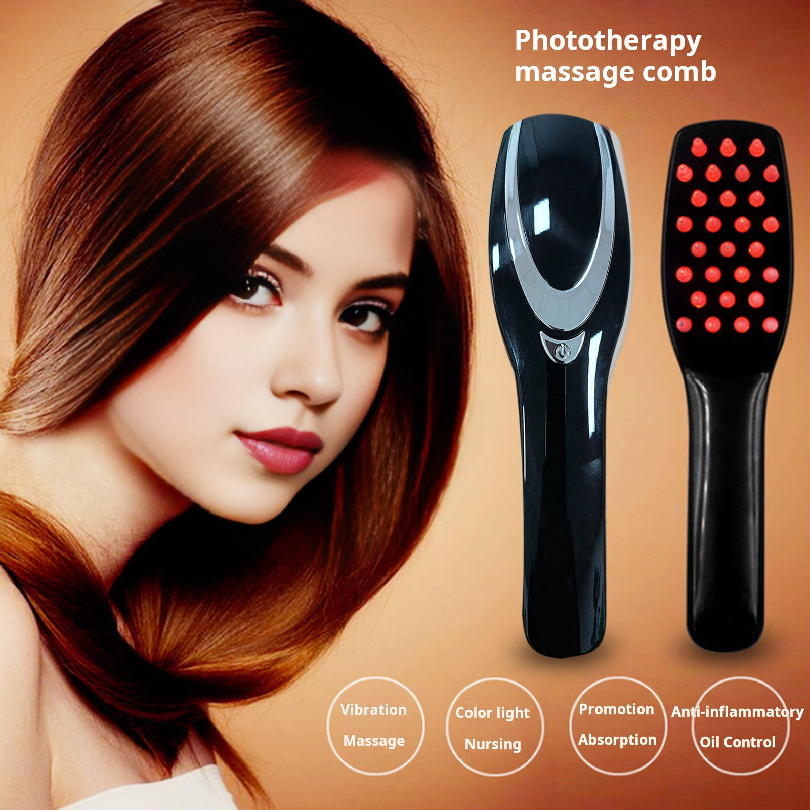 ZhuWa Clearance Massage Combs, Electric Hair Growth Comb Professional ...