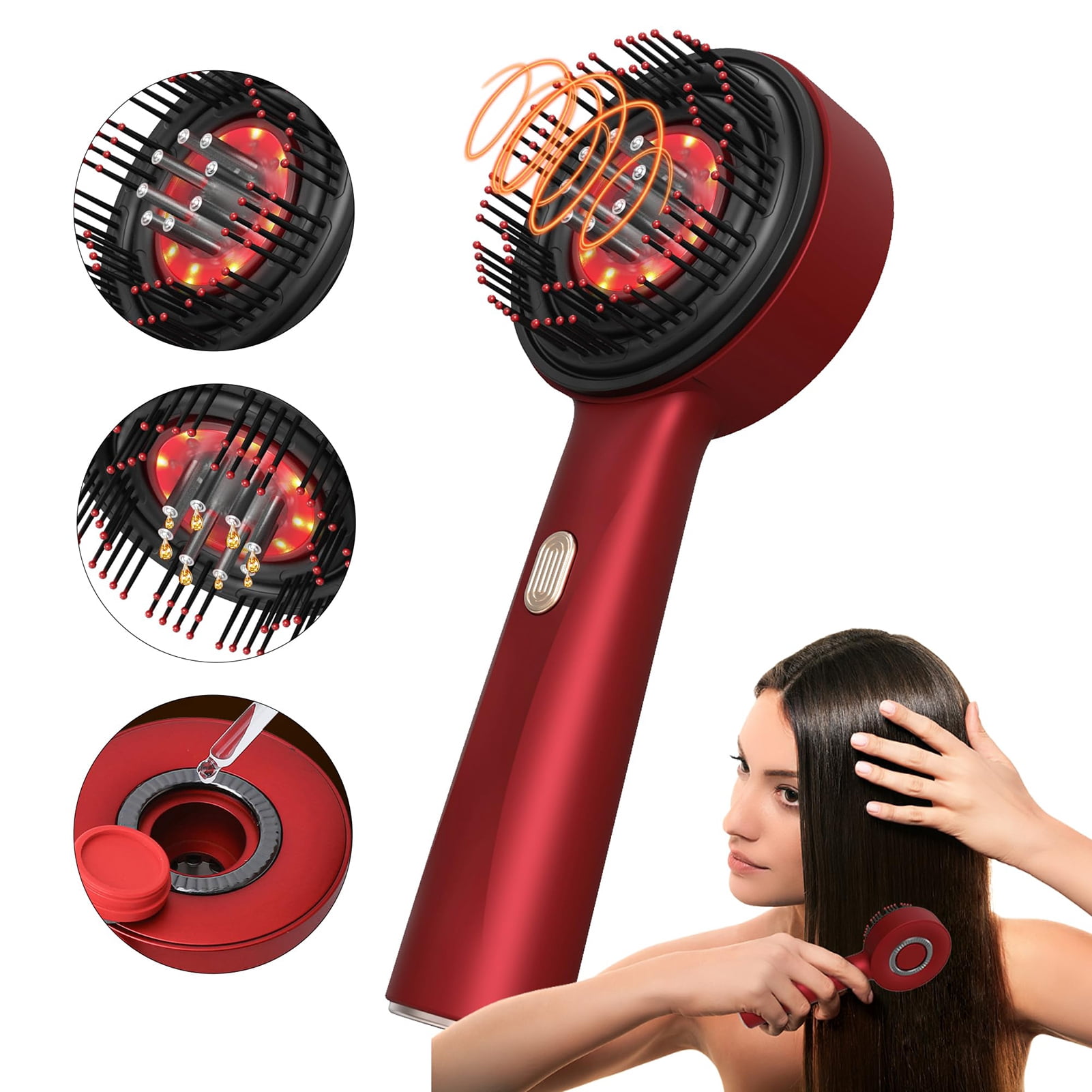 ZhuWa Clearance Massage Scrubber , Electric Scalp Massager Hair Oil ...