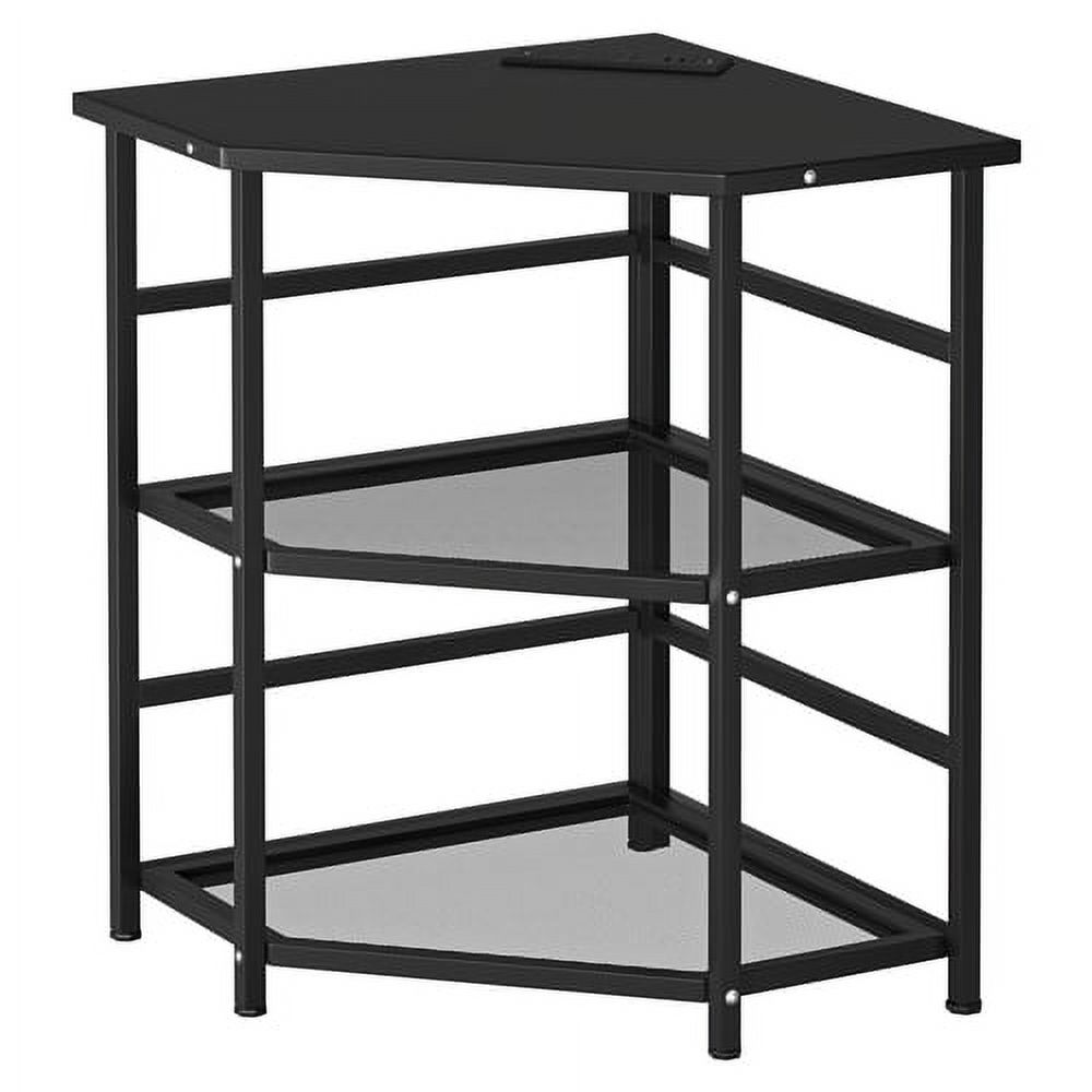 ZhuWa Computer Tower CPU Stand,Corner Printer Stand Table with Power ...