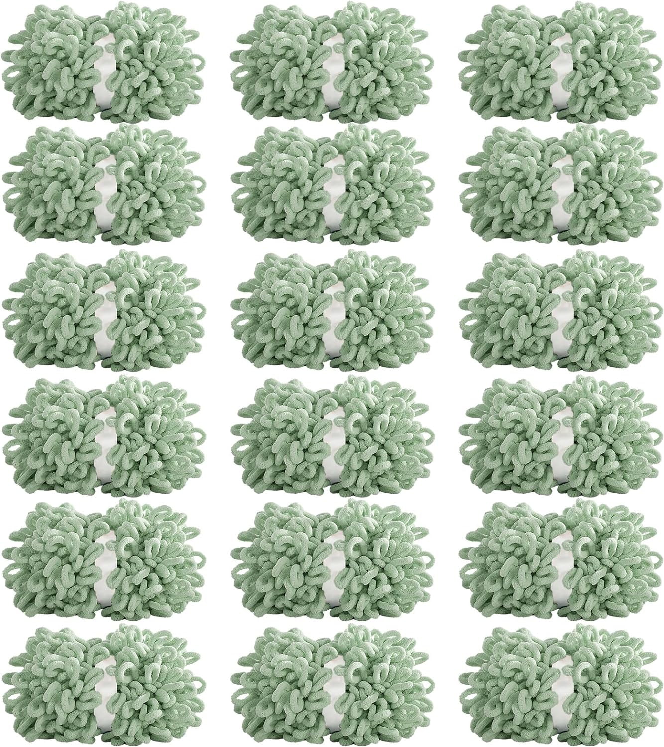 Zhuangyz 6/12/18/30 Skein Bulky Loop Yarn for Finger Knitting Soft,Off The Hook Loop Yarn,No ...