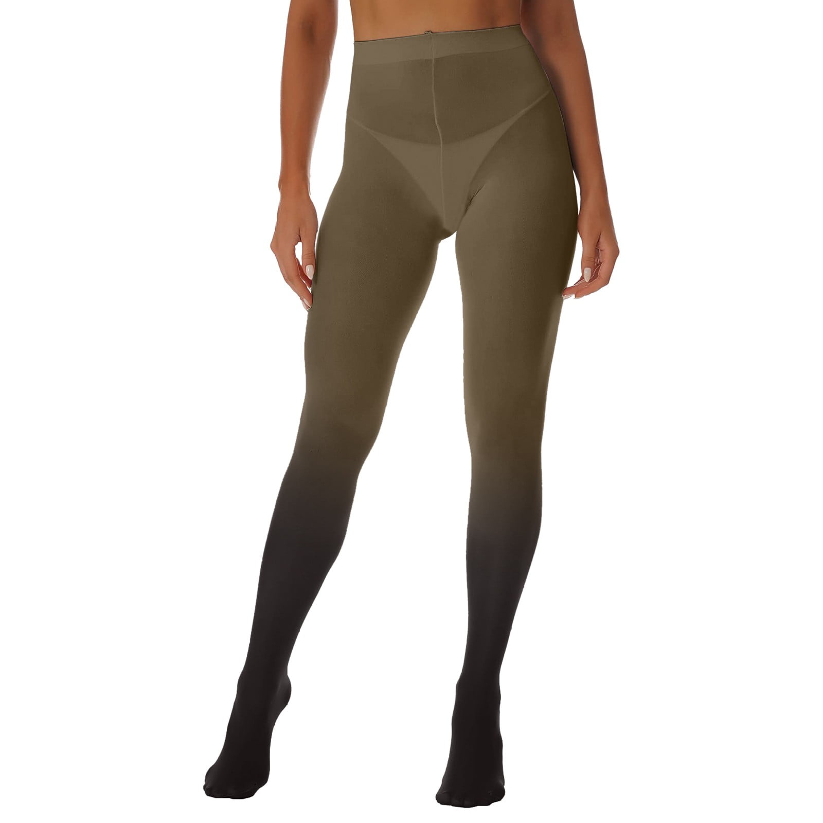 Zhuashum Capri Leggings For Women Gradients Sexy Hollow Out Mesh See ...