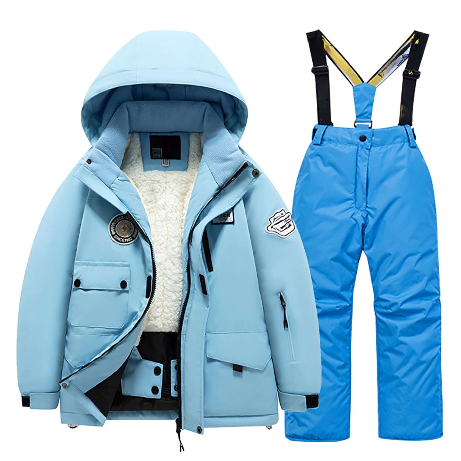 Zhuashum Clothes For Teen Boys 10-12 Years Children'S Ski Suit Pocket ...