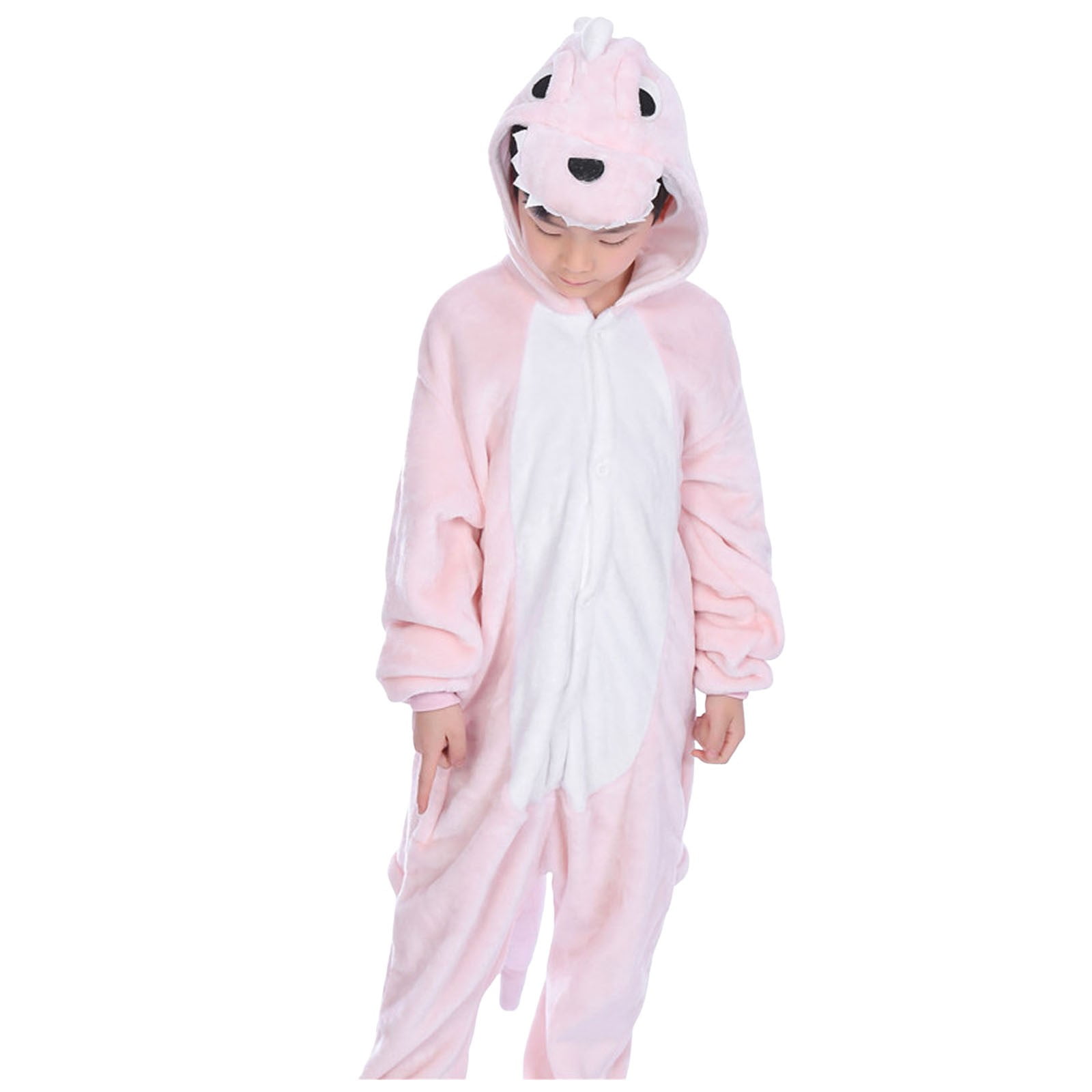 Zhuashum Pajamas Girls 100 Round Neck Long Sleeve Animal ...