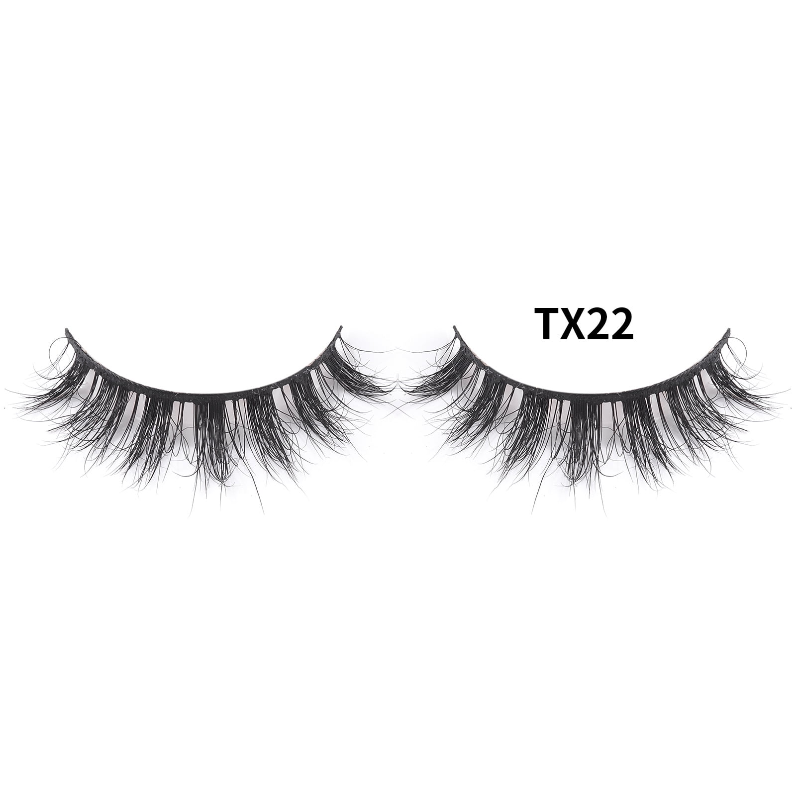 Zhuge 1 Pairs Wispy Mink Lashes Fluffy Eye Lashes Natural Look Volume ...