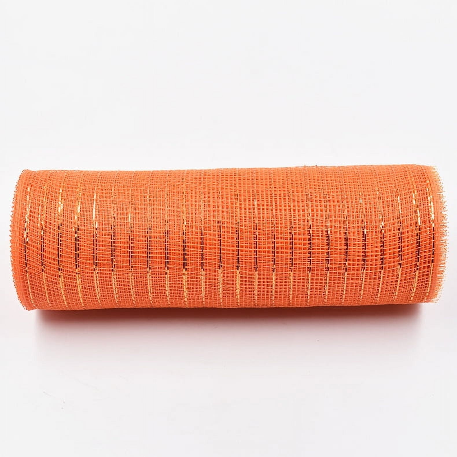 Zhuge 1 Rolls Decorative Mesh Rolls for Decorating and Crafting ，Orange ...