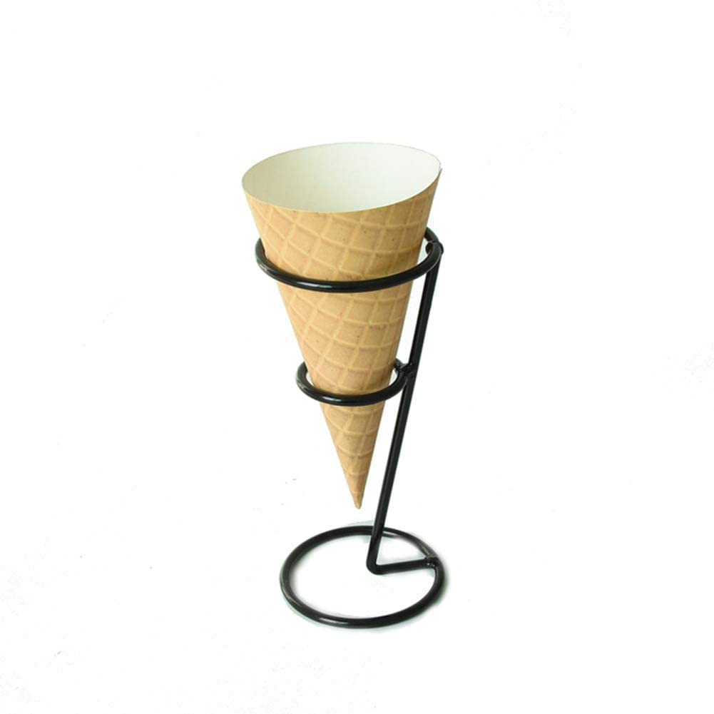 Zhuge 100PCS Ice Cream Cone Holder Stand - Plastic Display Rack for ...
