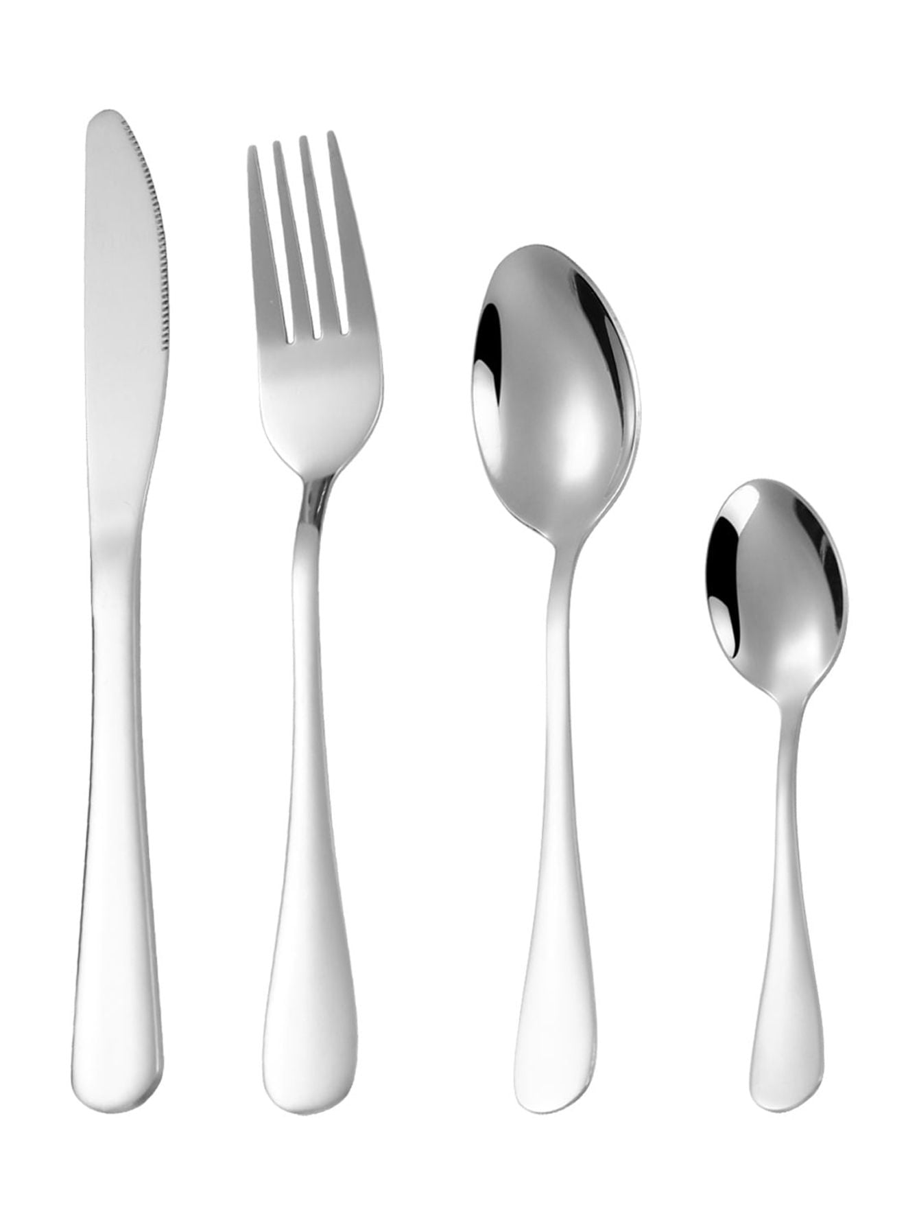 Zhuge 16 Piece Silverware Cutlery Set, Silverware Flatware Set for 4 ...