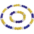 Zhuge 18 Inch Bling Rhinestone Baseball Jewelry Set, Beaded Drip Style ...