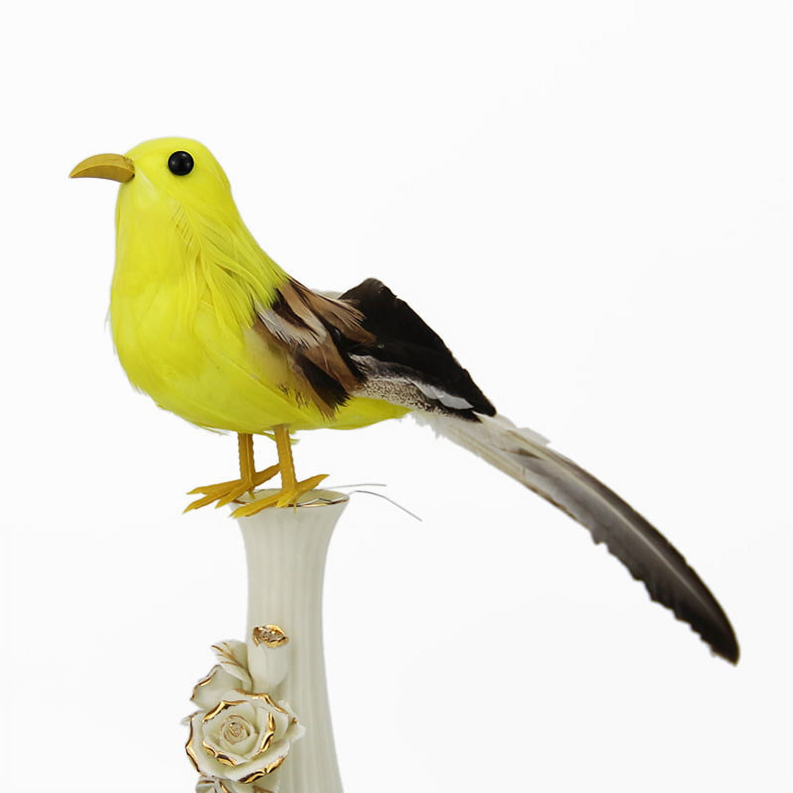 Zhuge 2 Pcs 10.6 Inch Artificial Birds Realistic Parrot with Lifelike ...
