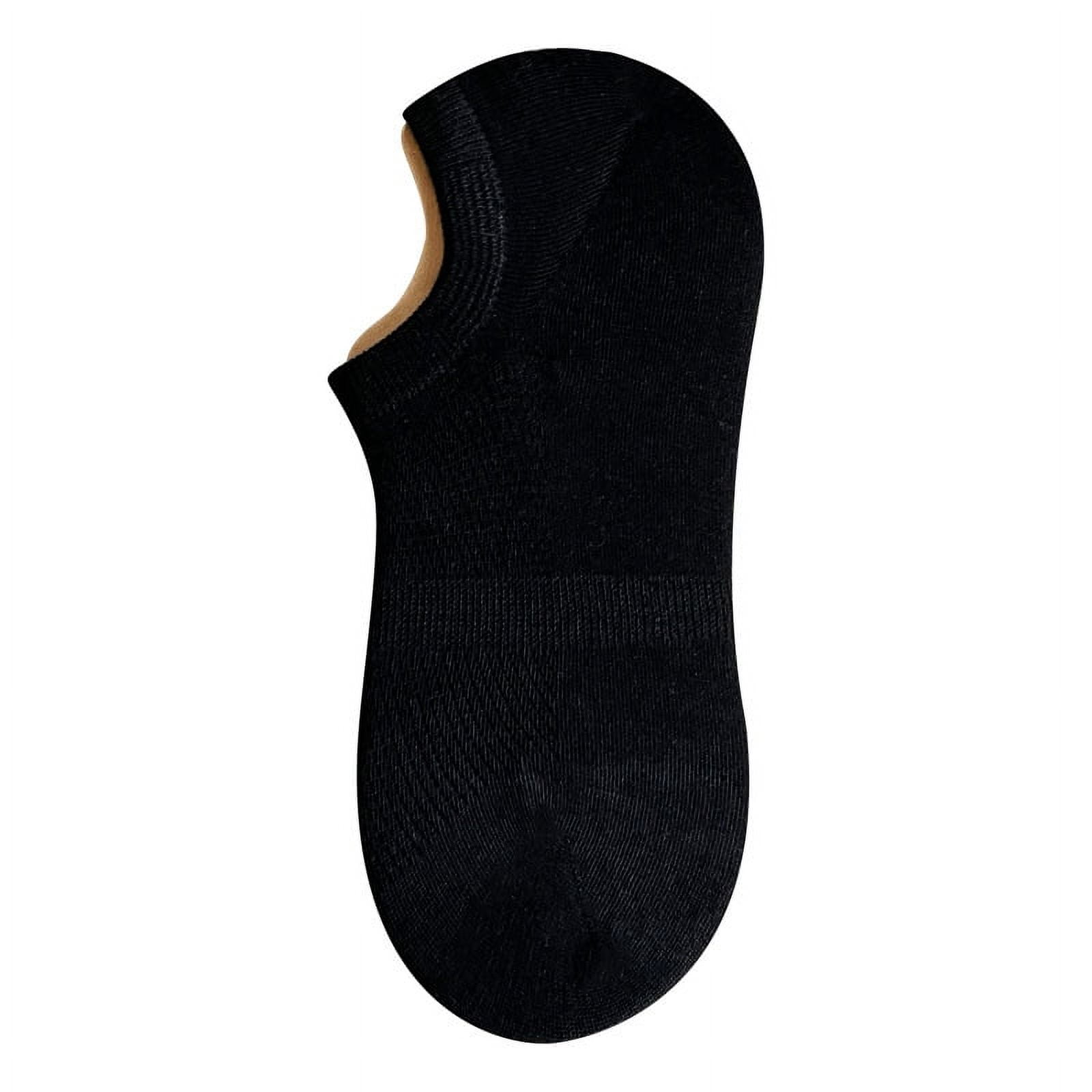 Zhuge 3 pairs of Men’s No Show Anti-Slip Socks with Silicone Heel Grip ...