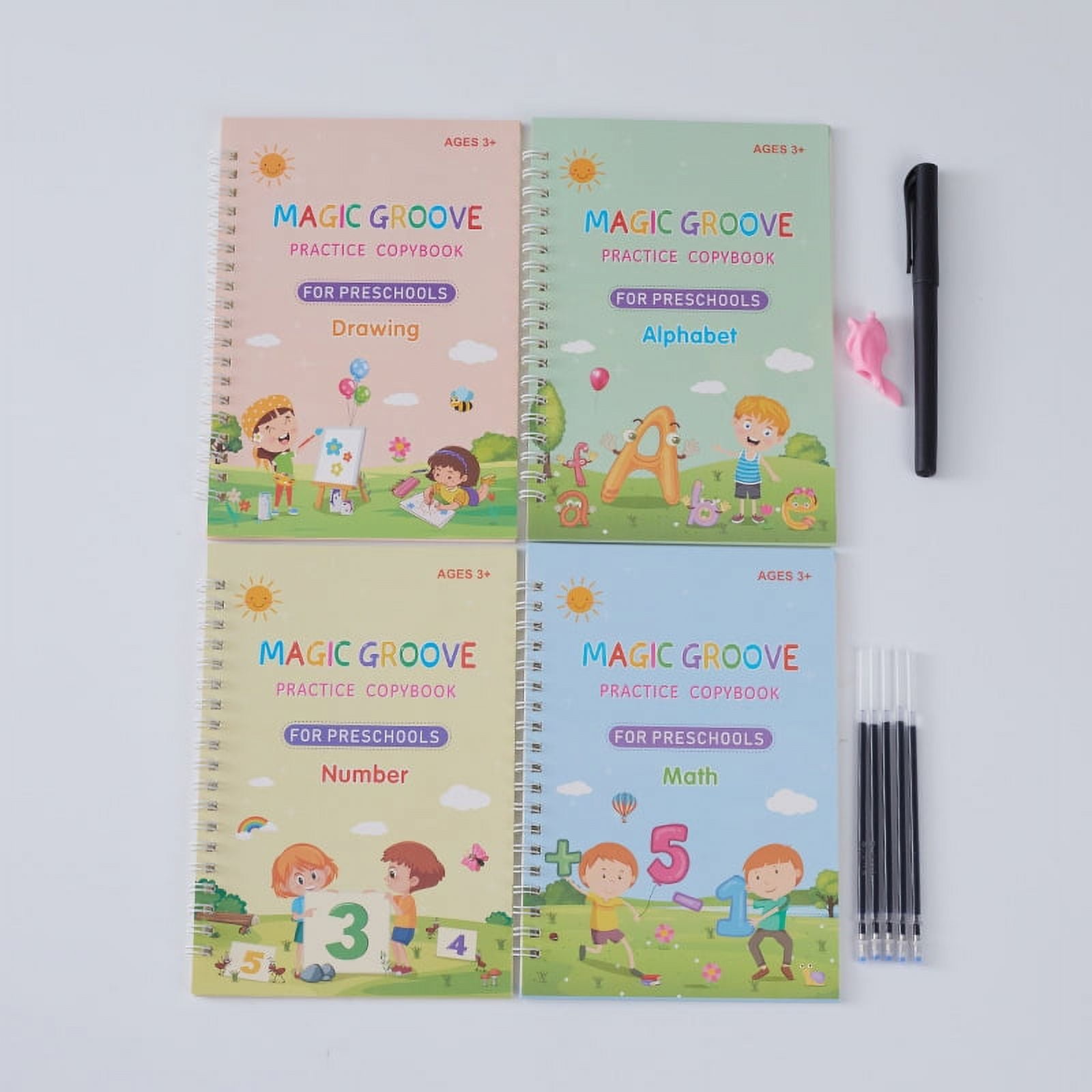 Zhuge 4 Pack Magic Practice Copybook,Handwriting Practice,Magic ...