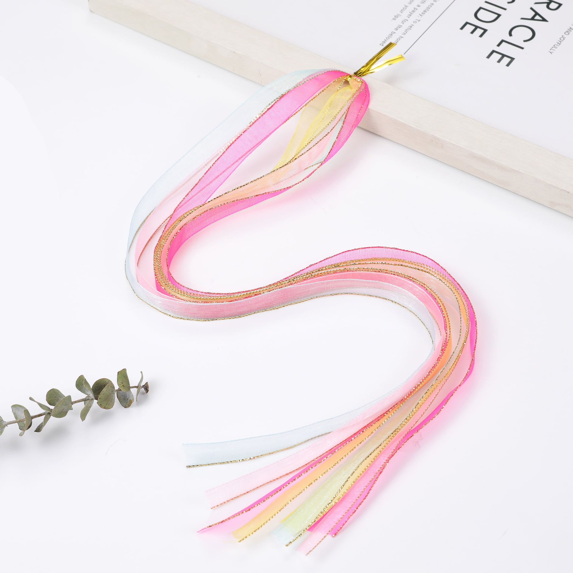 Zhuge 40Pcs Colorful Hair Strings For Braids Gradient Color Hair Rope Band Hair Wrap String Hair ...