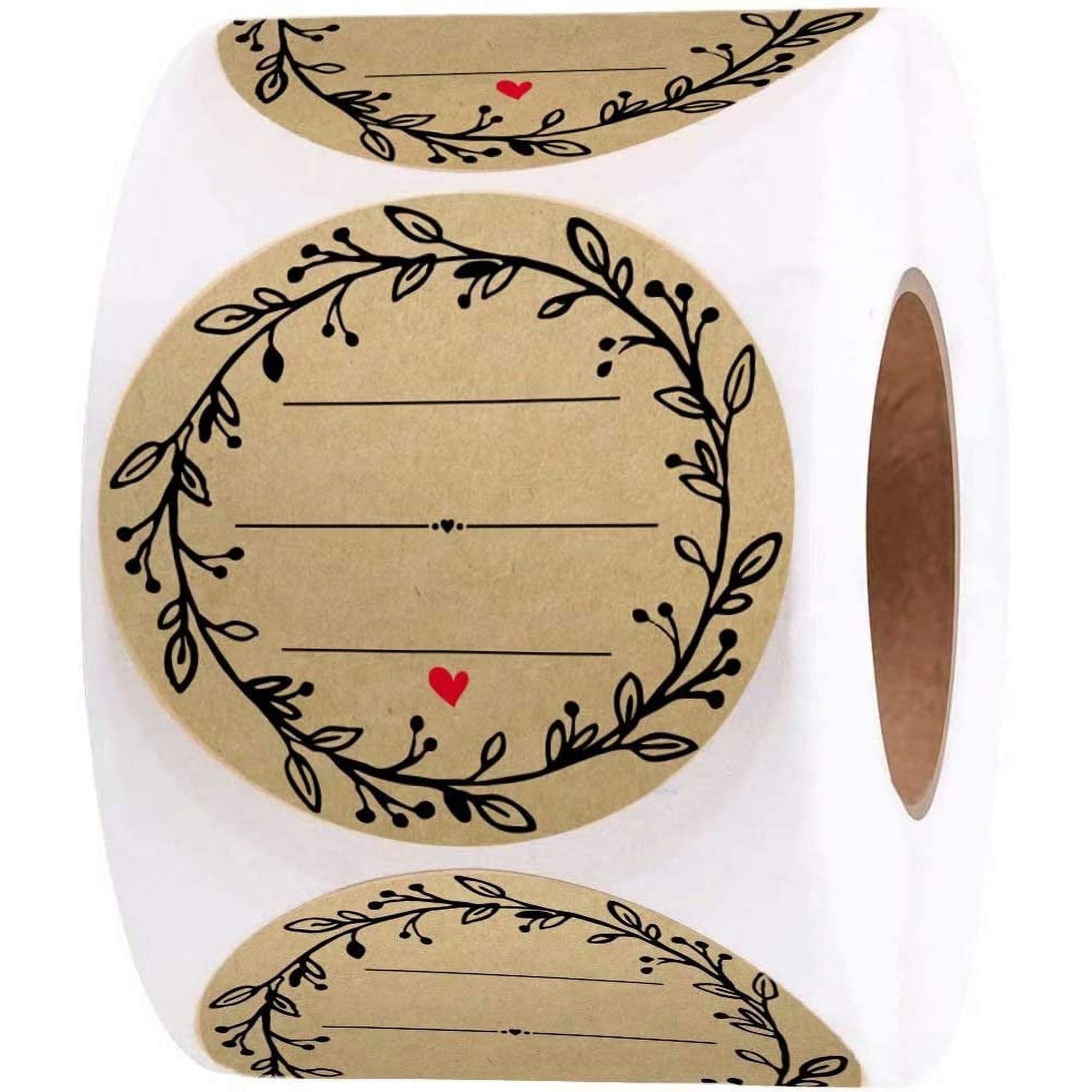 Zhuge 500pc/Roll 1" Label Stickers for Jars and Lids - Pantry Labels ...
