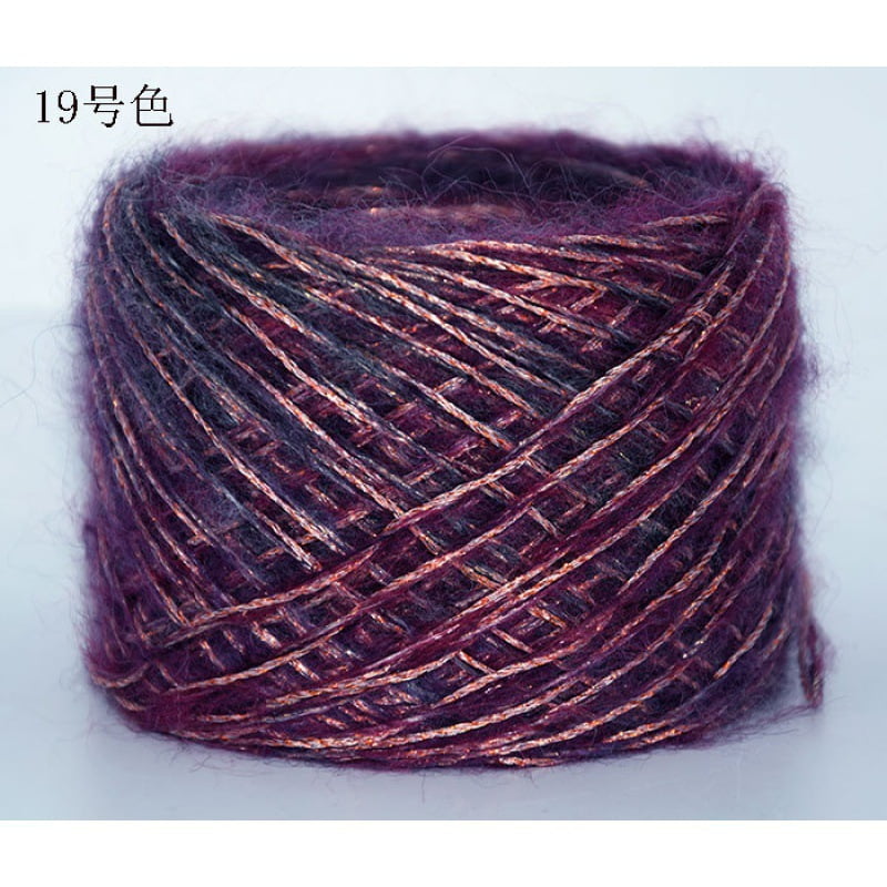 Zhuge 50g Soft & Shiny Yarn - Multicolor Yarn for Knitting, Crochet ...