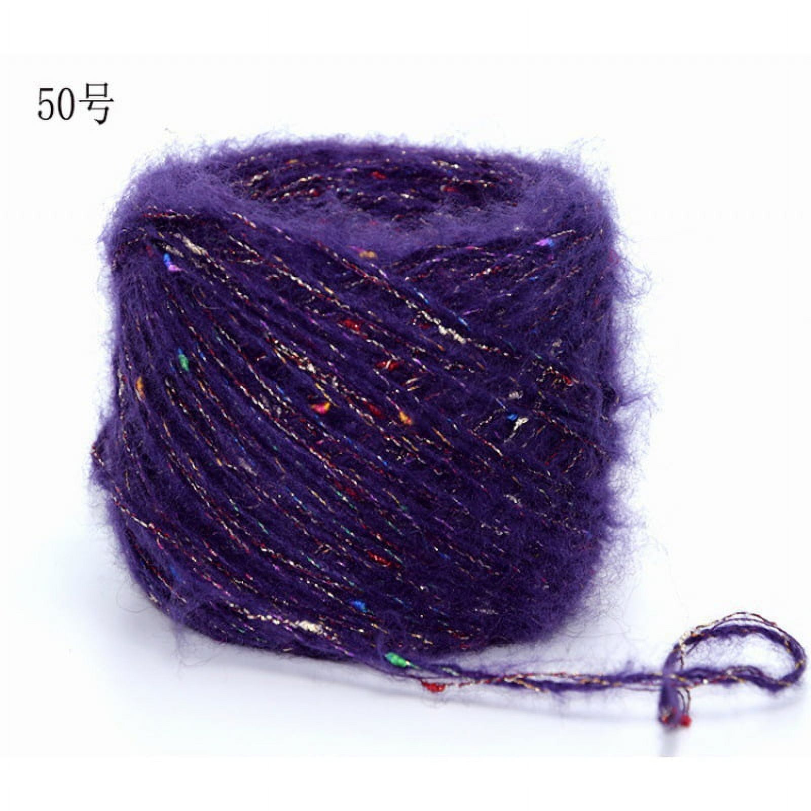 Zhuge 50g Soft & Shiny Yarn - Multicolor Yarn for Knitting, Crochet ...