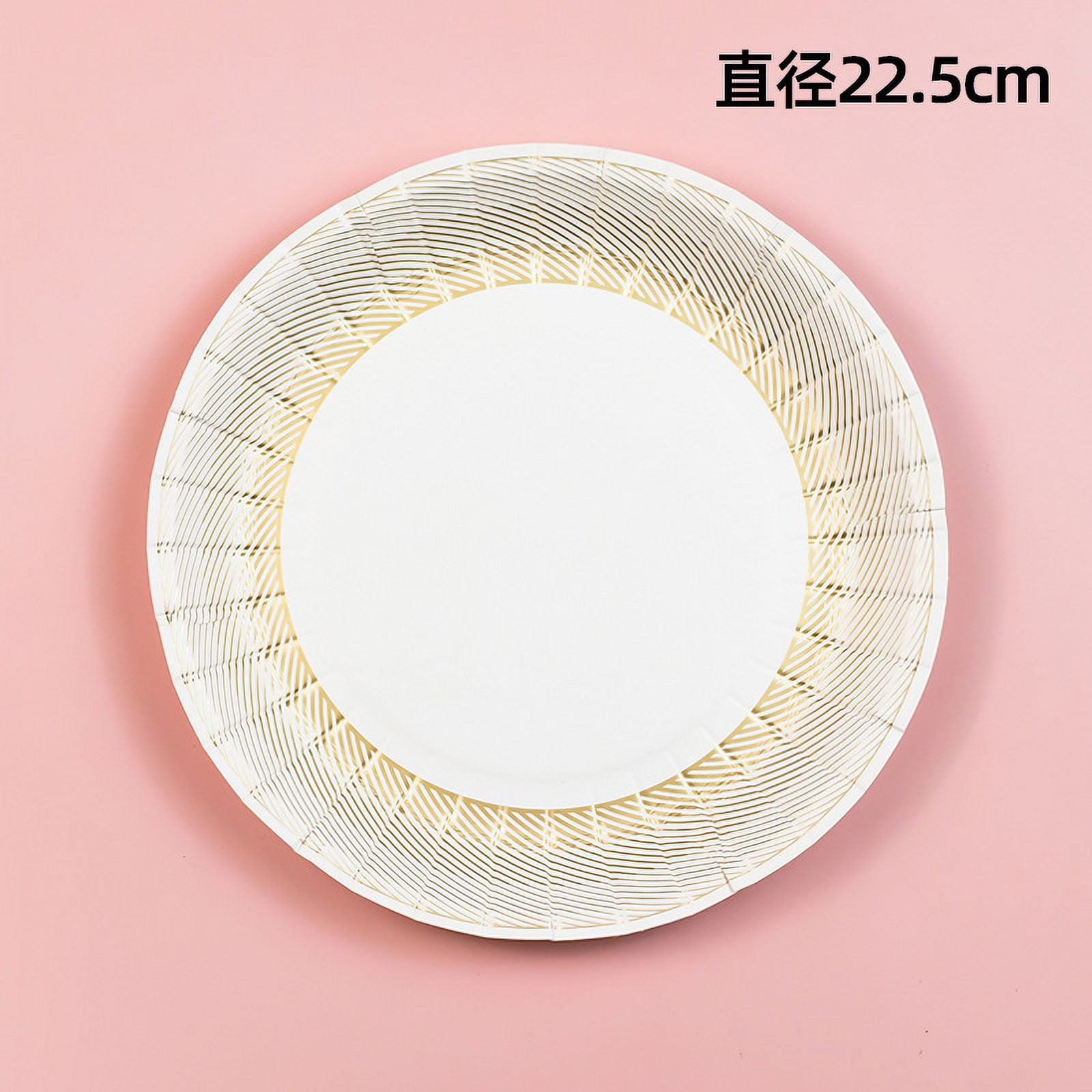 Zhuge 8.85 Inch Disposable Paper Plates, 150 Count Disposable Paper ...