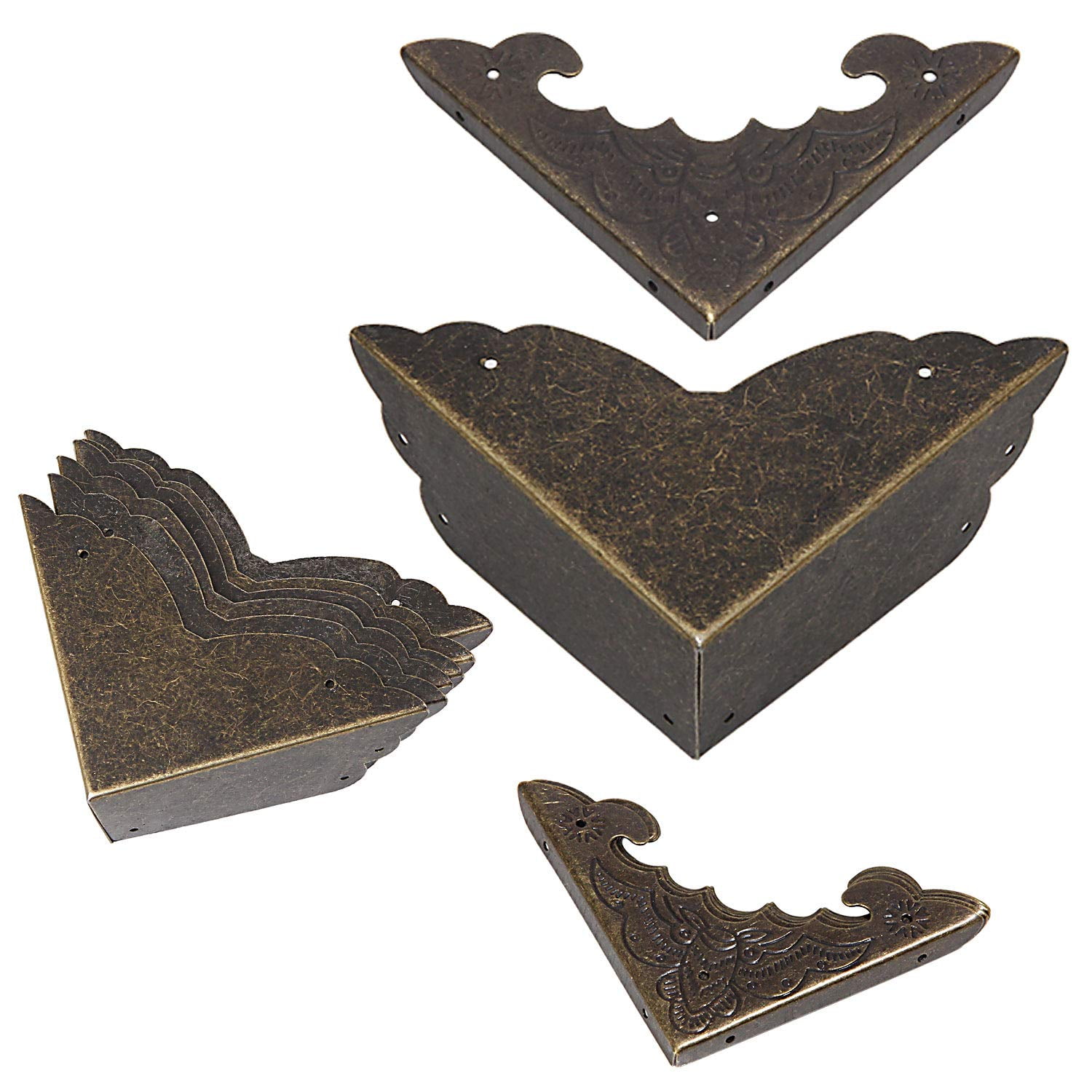 Zhuge Antique Box Corner Protectors Decorative Metal Corner Protector ...