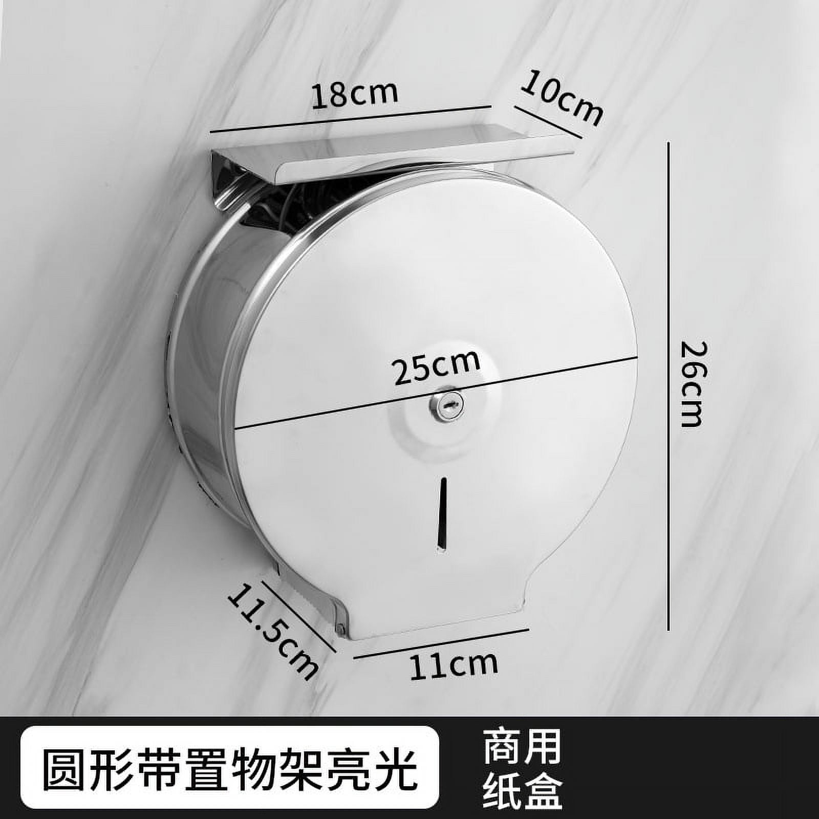Zhuge Bathroom Roll Dispenser, Wall Mounted Commercial Toilet Paper ...