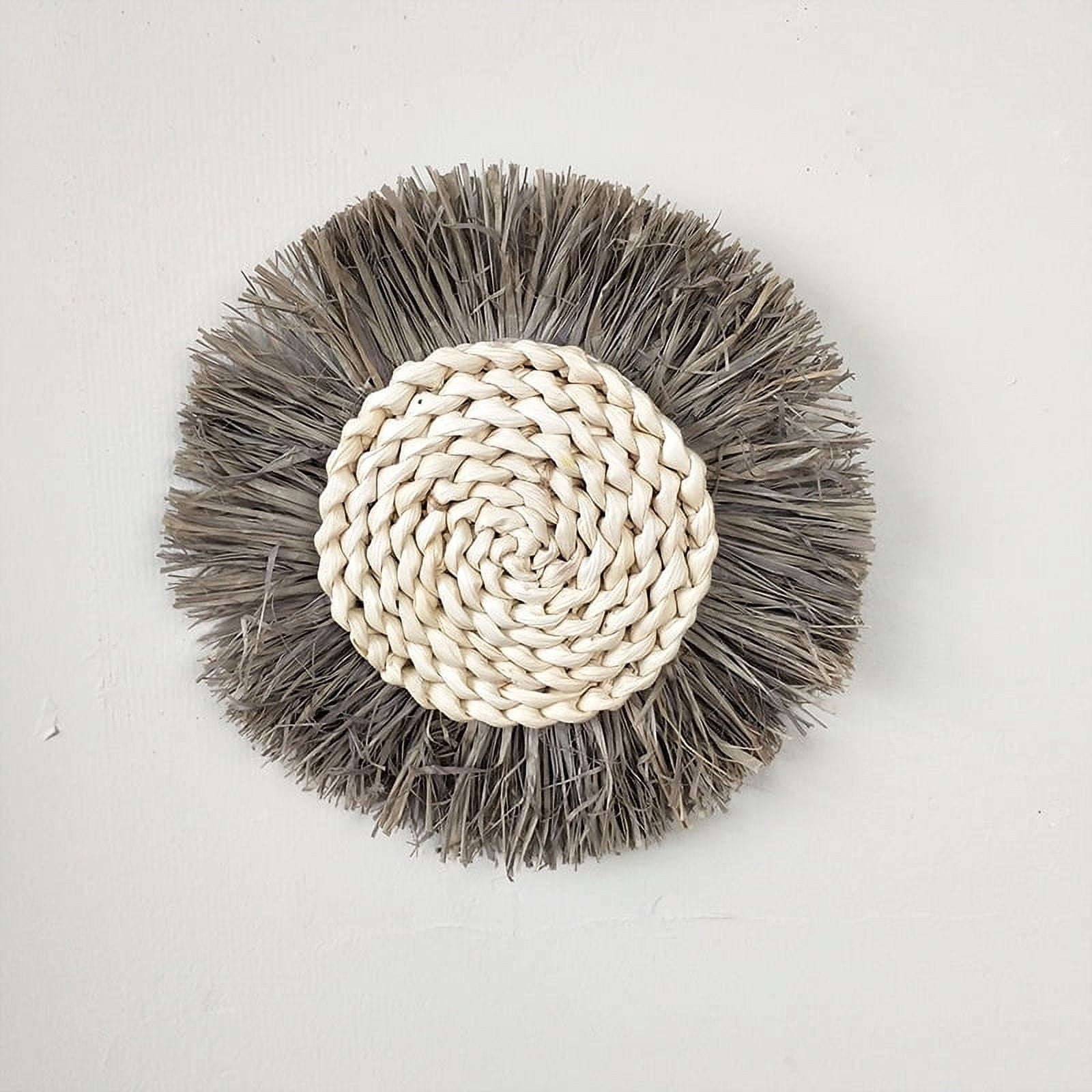Zhuge Boho Wall Baskets Decor Hanging Rustic Rattan Wicker Wall Baskets ...